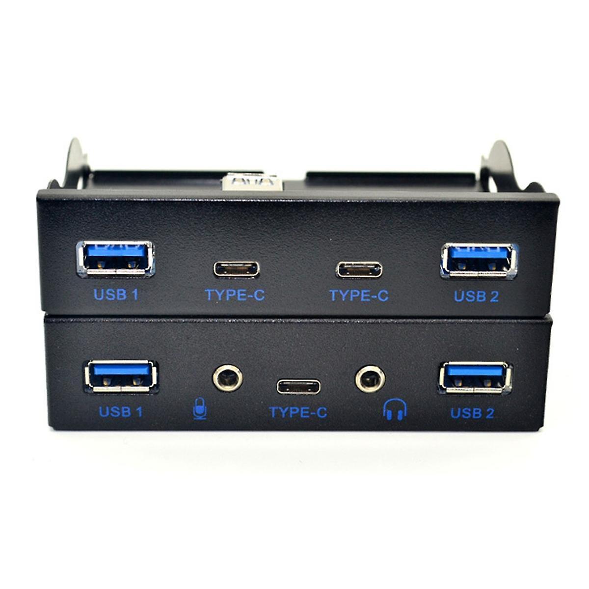 USB HUB 5 Port USB 3.1 TYPE-C USB 3.0 Front Panel HD Audio 3.5mm ...