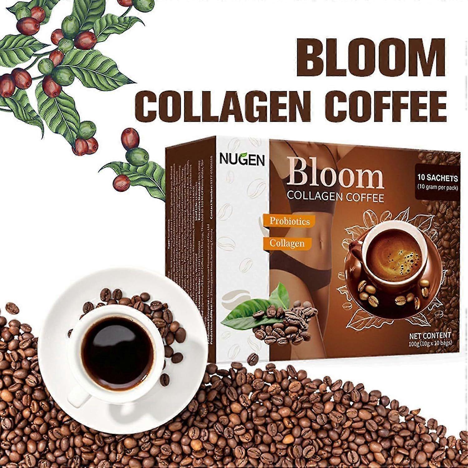 1-5box Nugen Bloom Collagen Coffee -pure Organic Coffee | Fruugo UK
