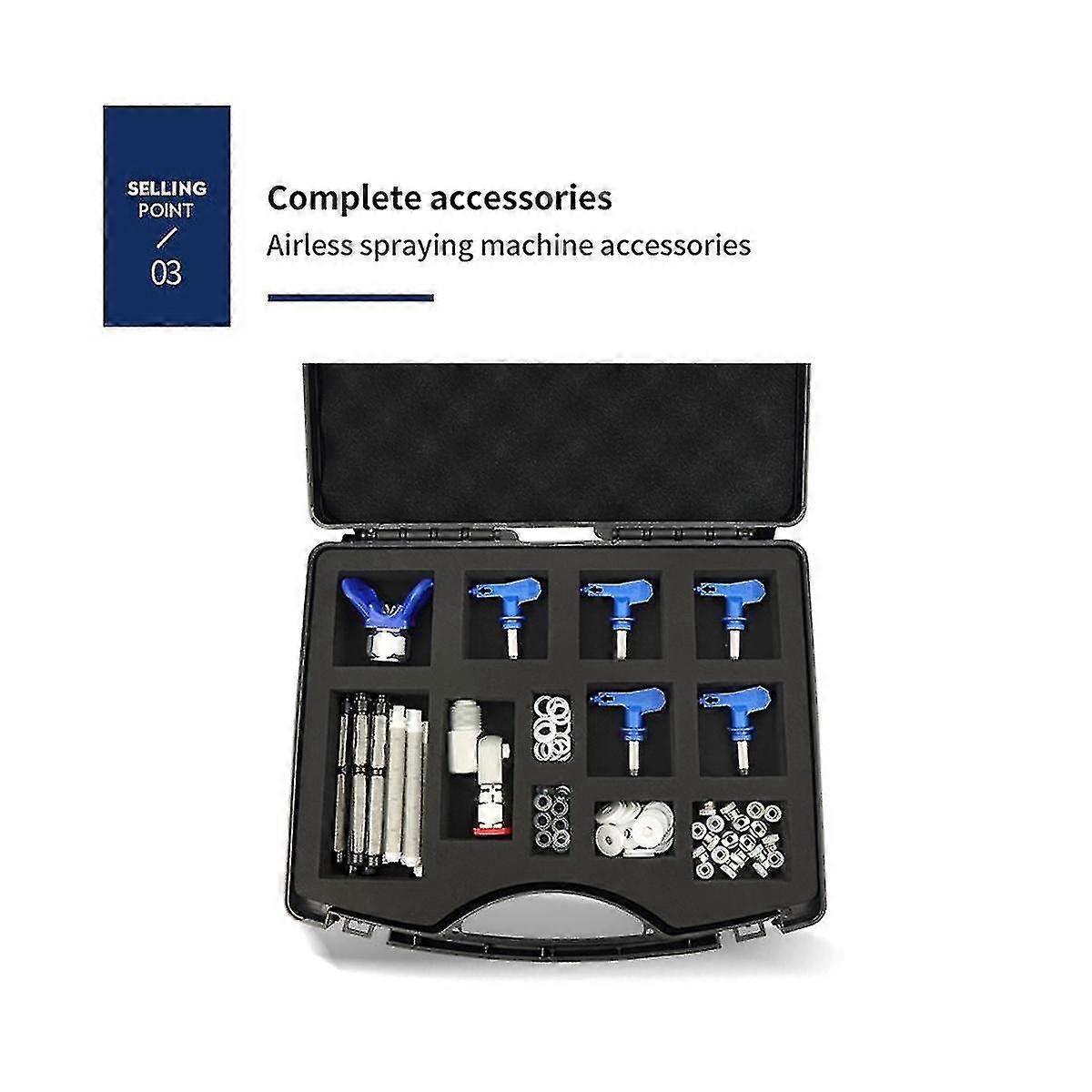 hgAirless Spray Machine Toolbox for Storage Organizers Nozzle Seats ...
