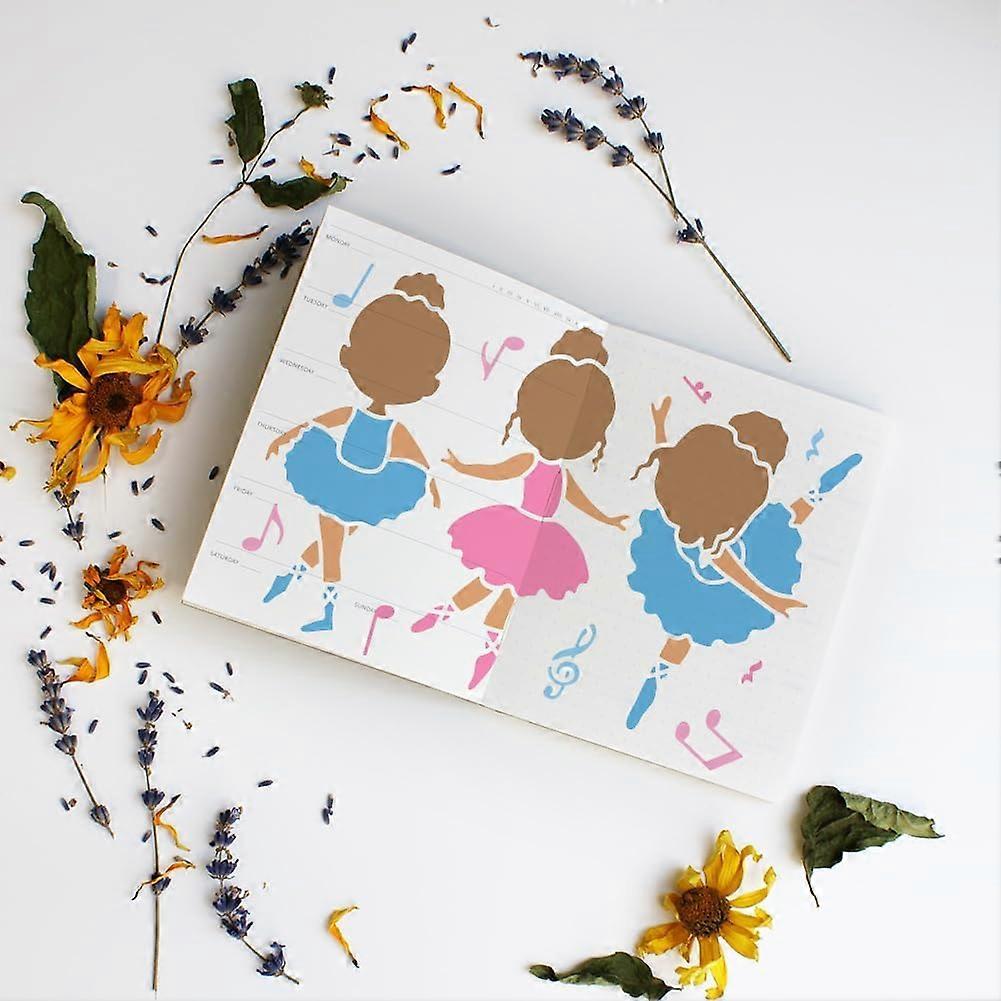 Ballet Dancer Stencil for Painting 8.3x11.7 inch Reusable Little Girl ...