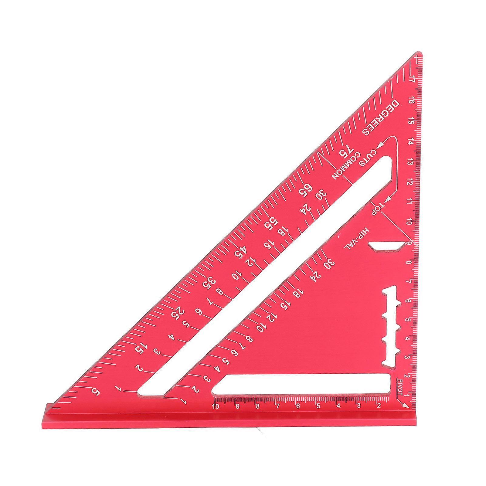 Woodworking Triangle Aluminum Alloy Electrophoretic Paint Clear Scale ...