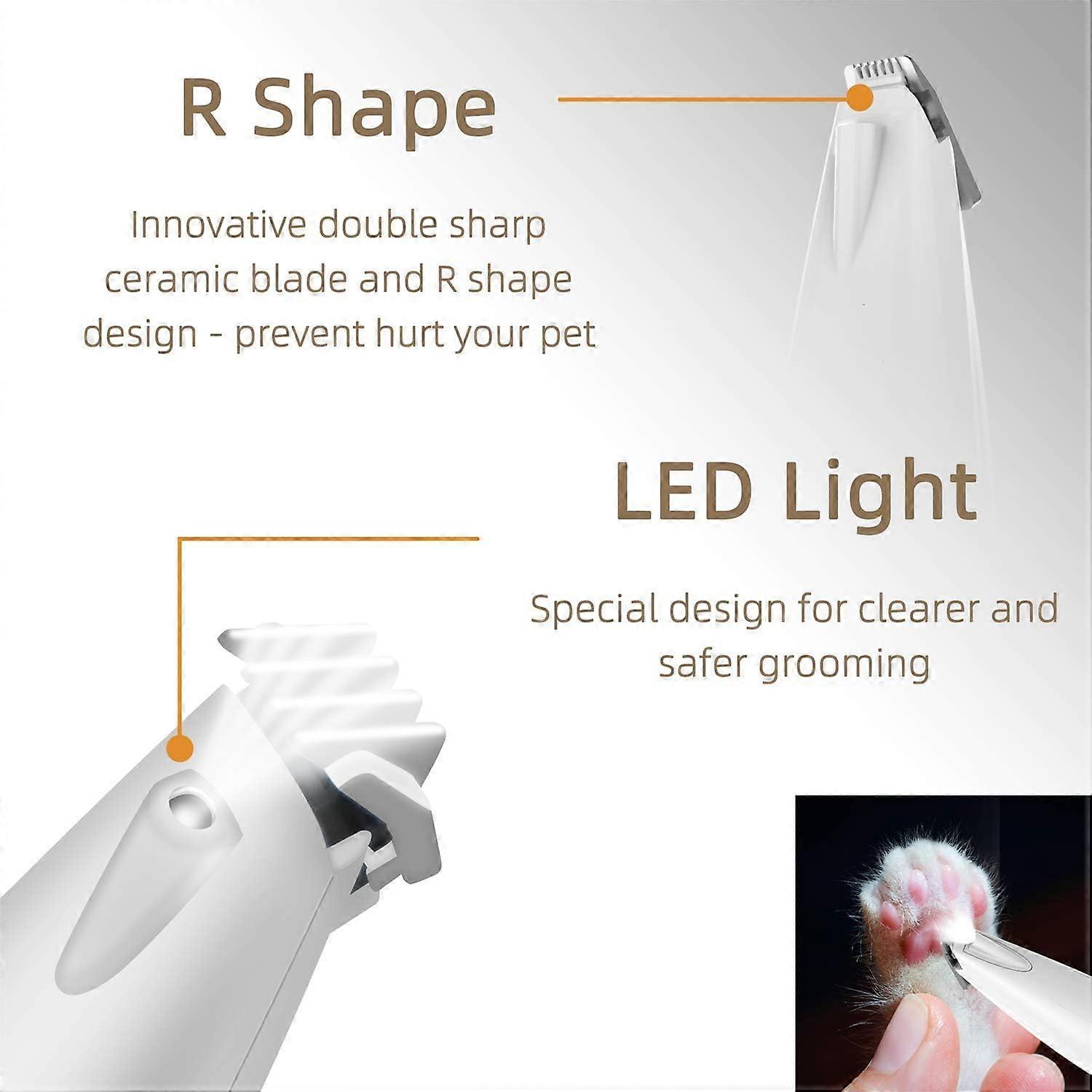 Electric Dog Claw Hair Trimmer Ear Hair Scissors Small Grooming ...