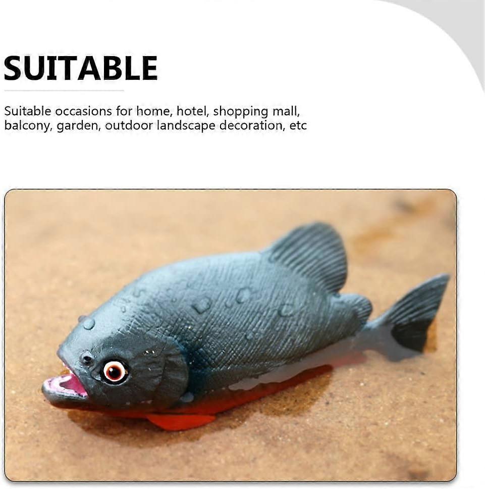 Artificial Piranha Toy Ferocious Fish Model Fake Fish Simulated Fish ...
