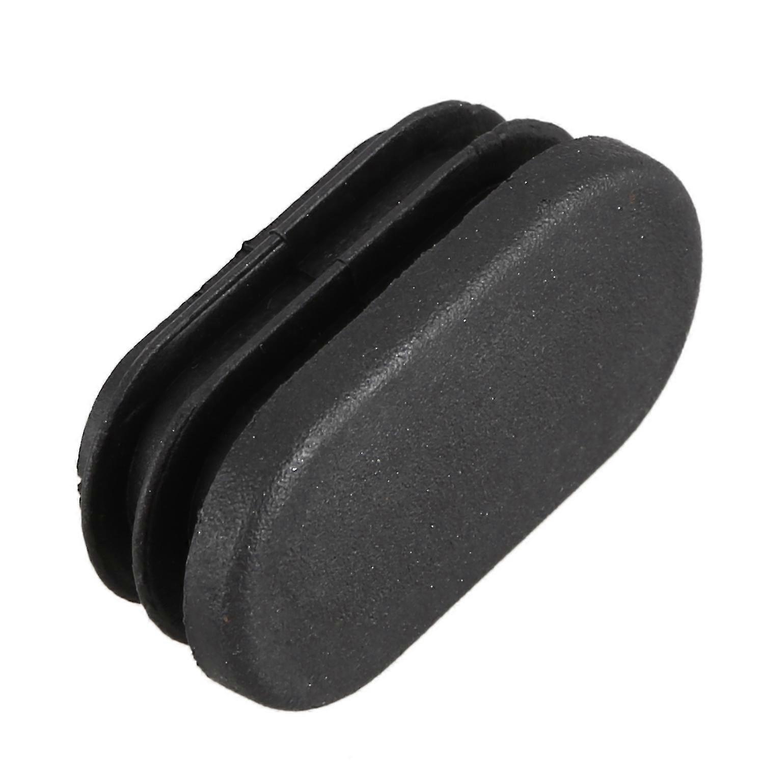 Oval Table Chair Leg Tube Pipe Insert End Cap 40mm X 20mm 20pcs Black ...