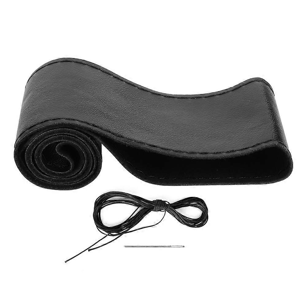 Leather Steering Wheel Cover Needles Thread Kit DIY Sideline Hand ...