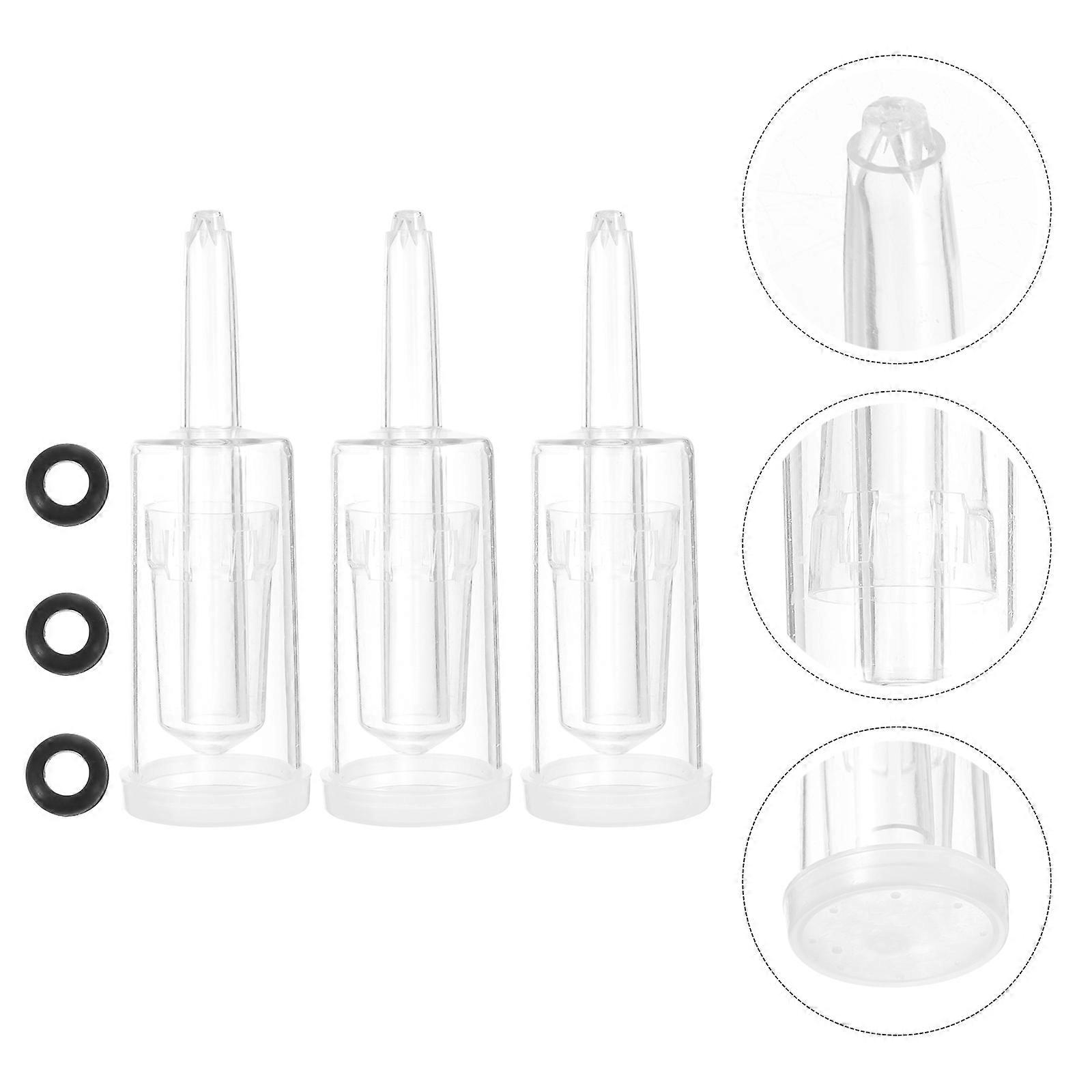 6Pcs Homemade Wine Air Locks One-way 3-Piece Check Valves (Assorted ...