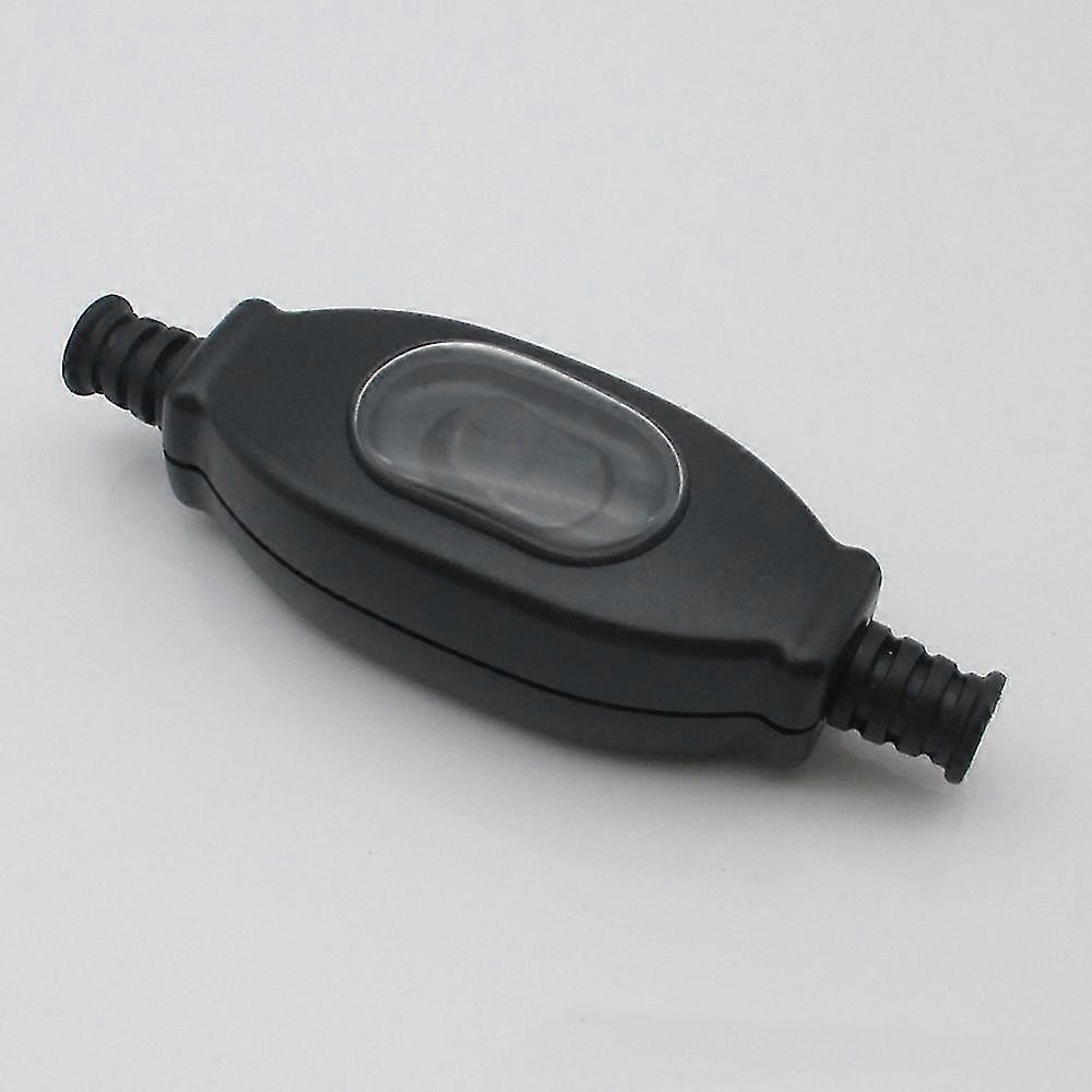 3a 250v 8mm Waterproof In Line Switch Cord Switch Ip65 Round Wire Silver Contact Double Cut ...
