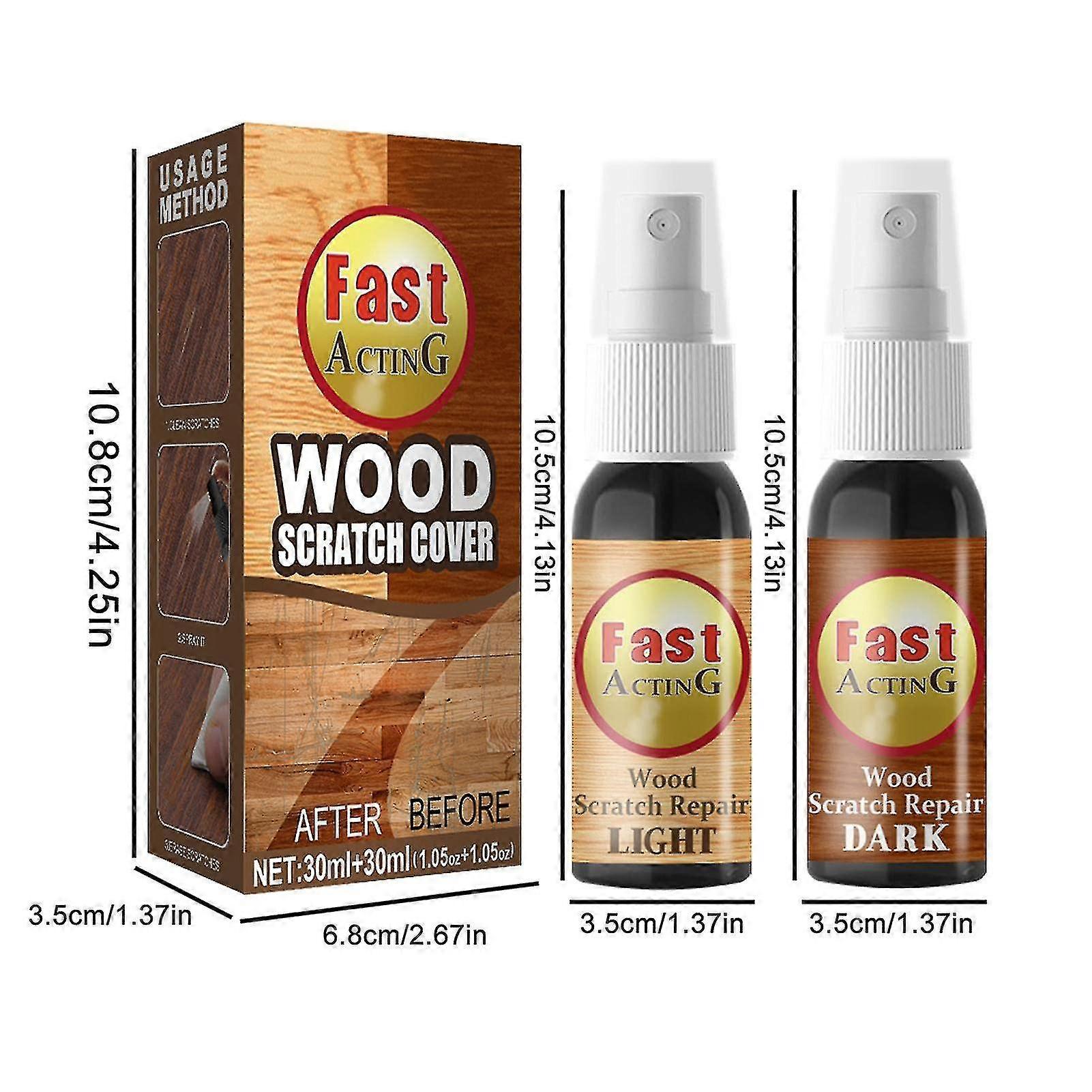 2pcs Wood Scratch Remover, Instant Fix Wood Scratch Remover, Furniture ...