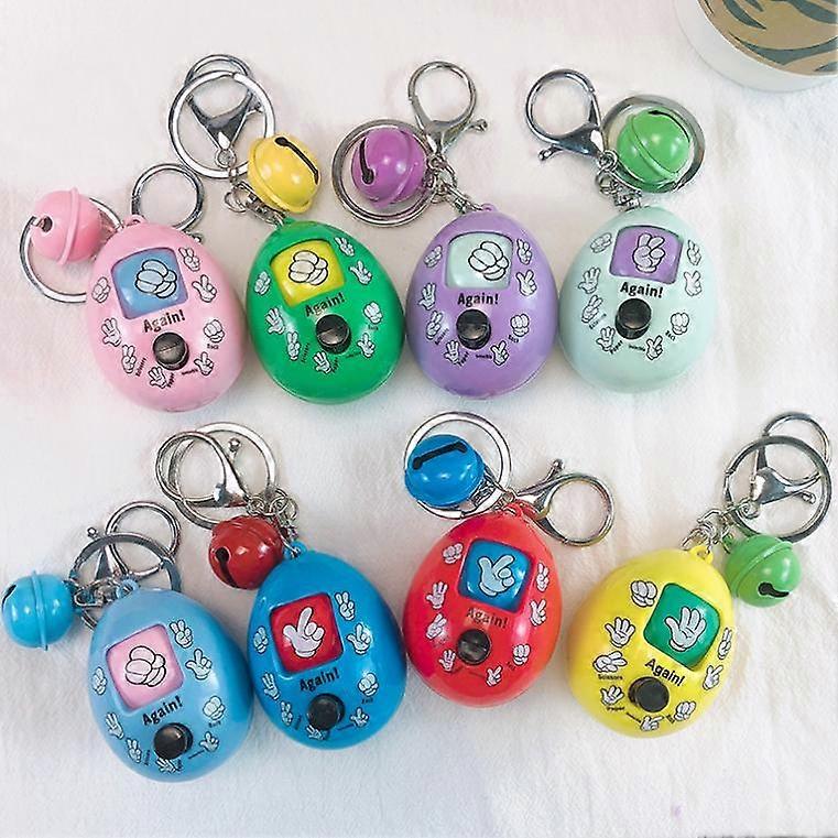 Rock-Paper-Scissors Guessing Boxing Duel Machine Keychain | Fruugo UK