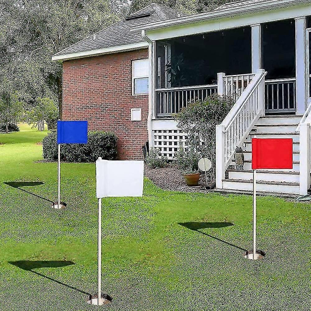 3pcs Golf Flag Golf Flag Solid Golf Flags With Tube Inserted Waterproof ...