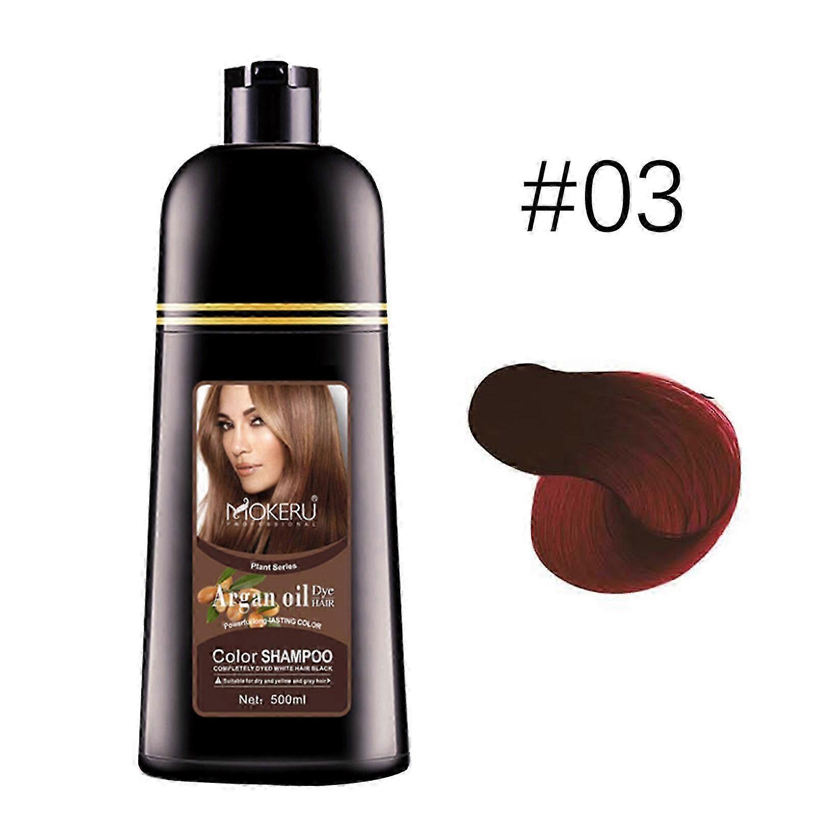 Natural 2 In 1 Smoothing Color Shampoo Permanent Brown Dry Shampoo ...