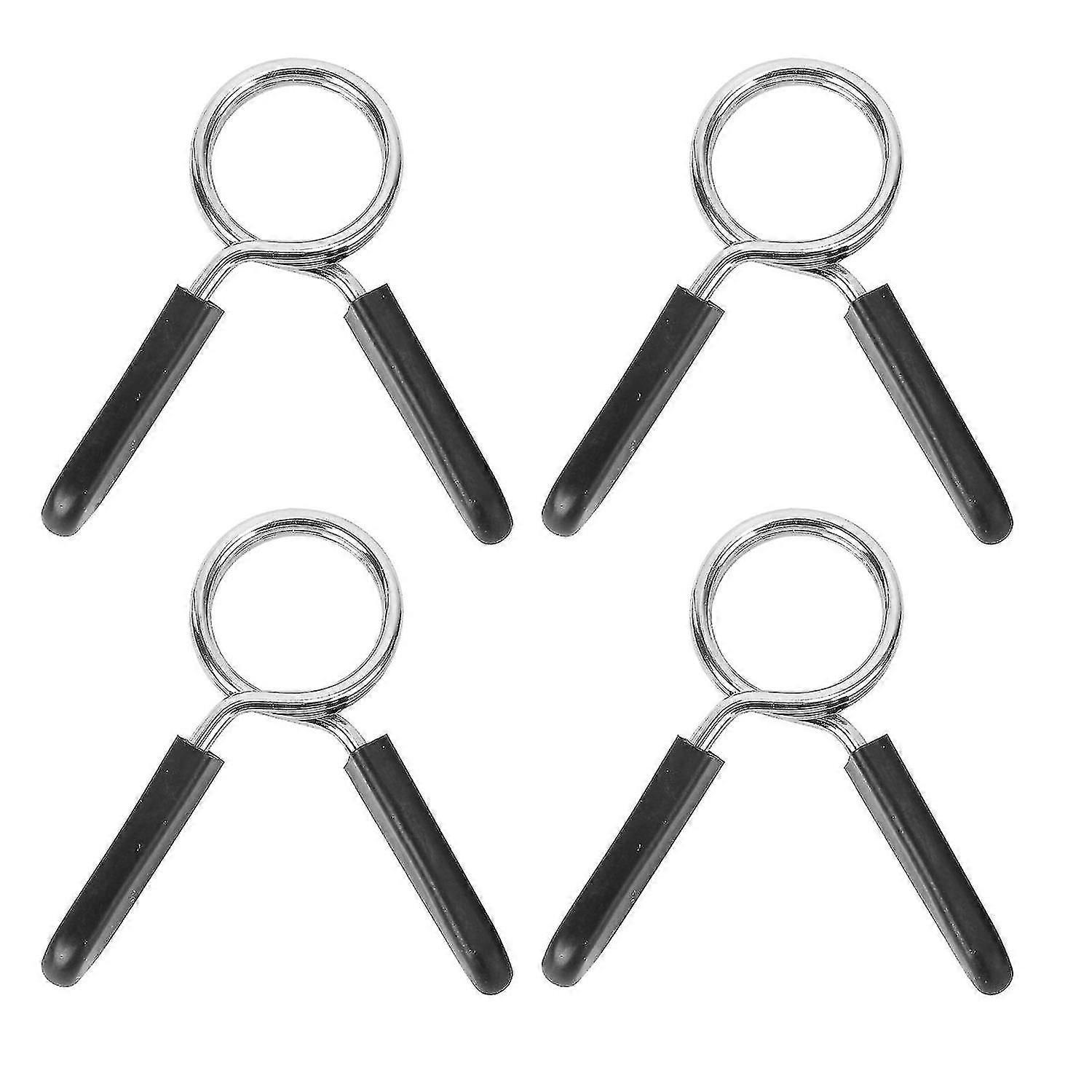 4pcs Fitness Spring Clips Weight Bar Clamps Weight Clips-Good | Fruugo UK