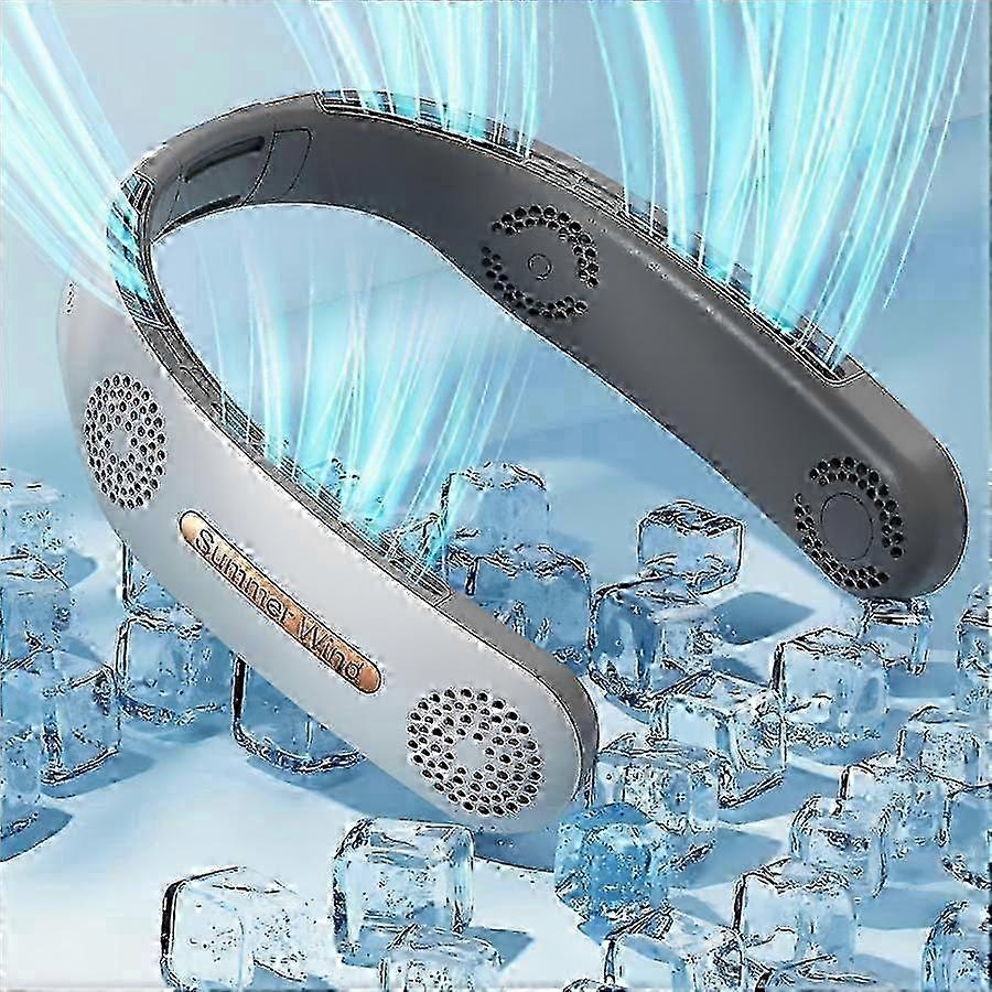 Neck fan, Neck Fan 4 Turbo 2400mAh Portable Ventilator Bladeless ...