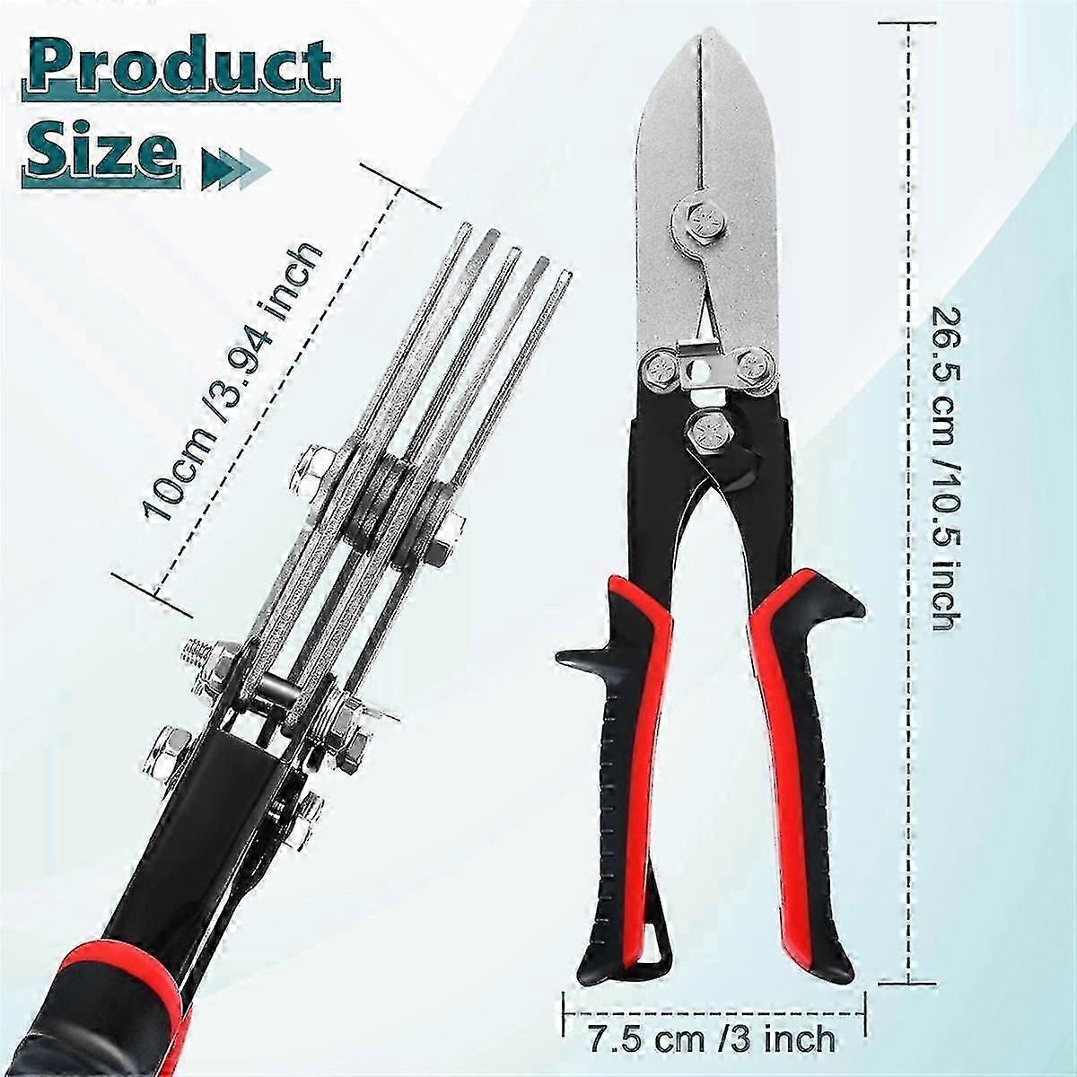 5 Blade Sheet Metal Crimper, Hand Crimper HVAC Pipe Crimper, Downspout ...