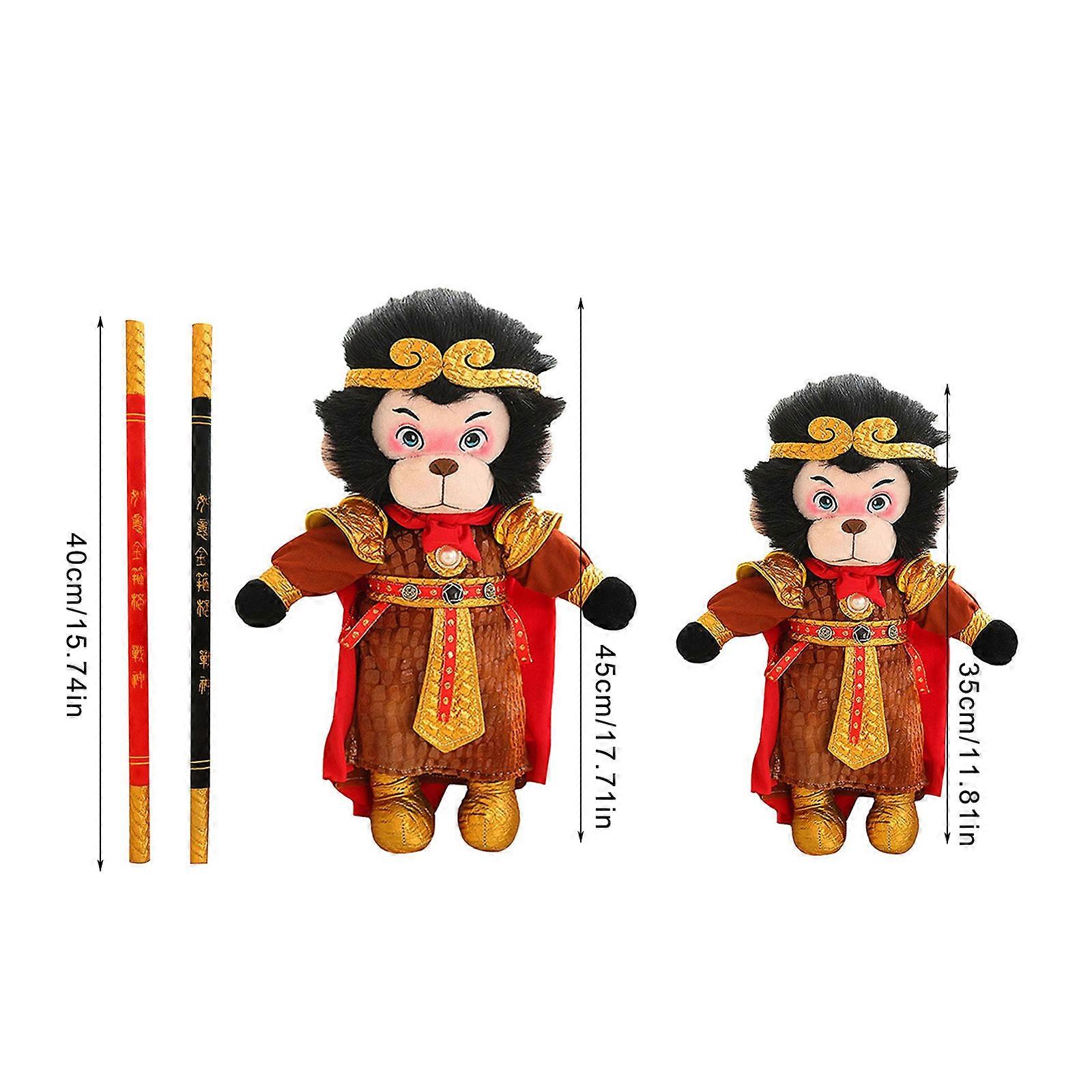 Plush Monkey Figurine Toy Soft Stuffed Cartoon Character for Kids and ...