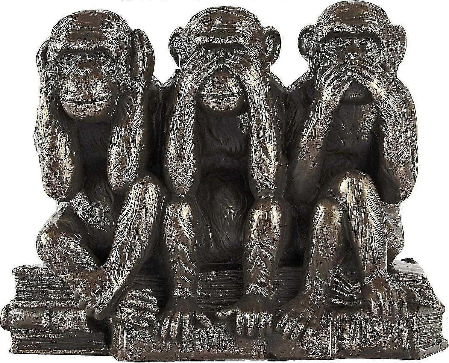 2025 Design Toscano Evil Monkeys Deaf, Blind, Mute Animal Statue ...