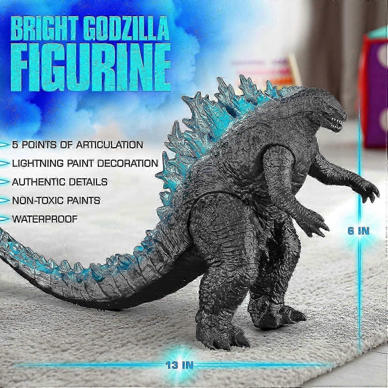 Dhrs 2021 Godzilla Figura de acción 12 " Cabeza a cola Figura de acción ...