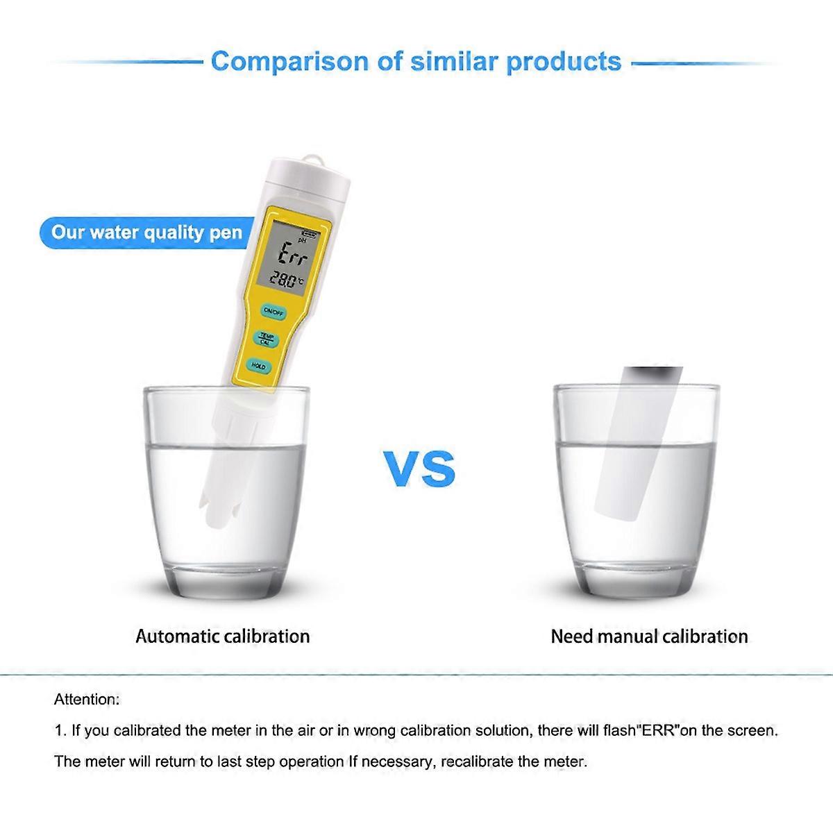 Professional 2 in 1 PH Temp Meter PH Tester Water Quality Testing ...