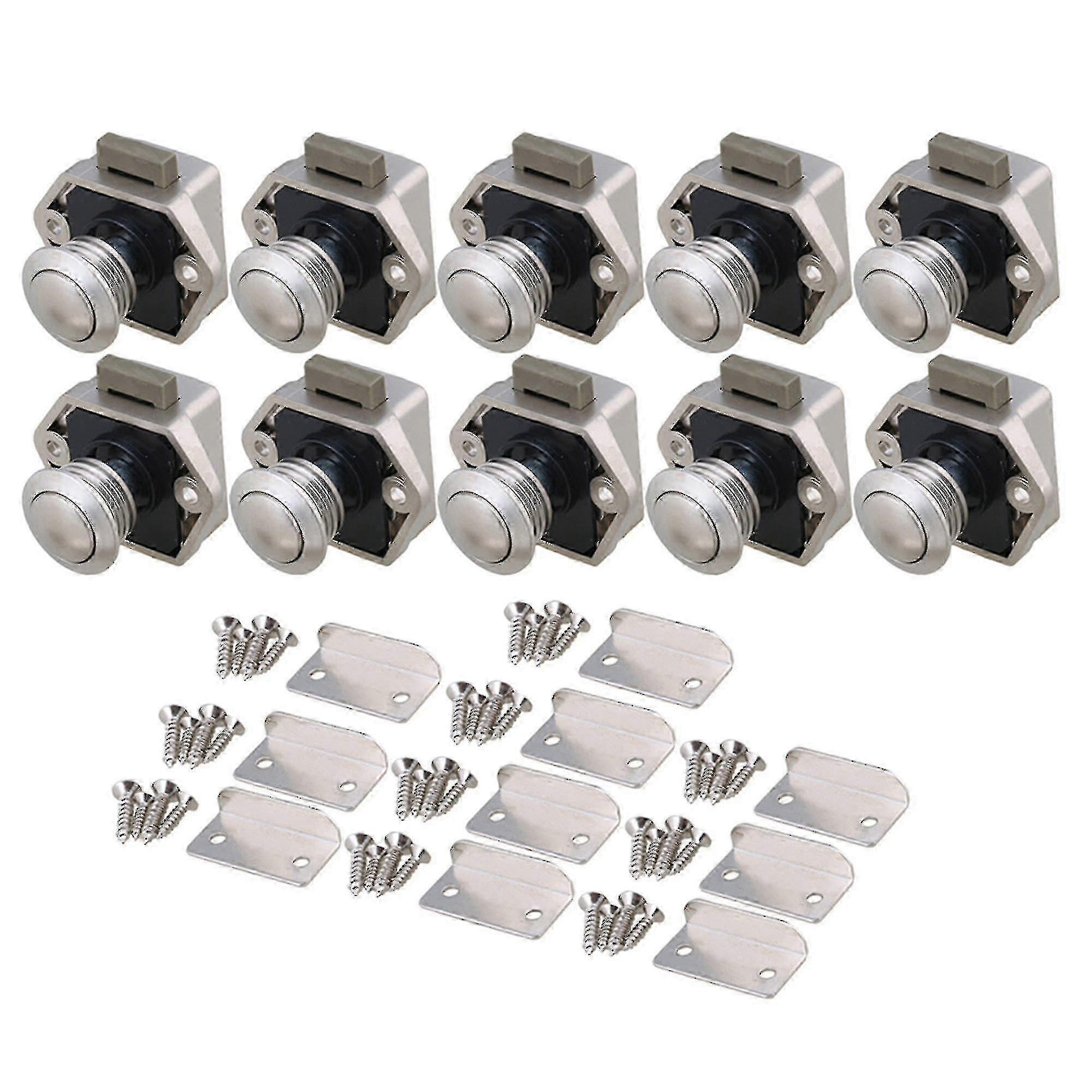 10pcs Push Button Cabinet Latch For Rv Motorhome Caravan Doors | Fruugo AU