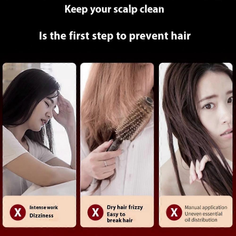 Electric Massage Comb Electric Hair Oil Applicator Brush with Scalp ...