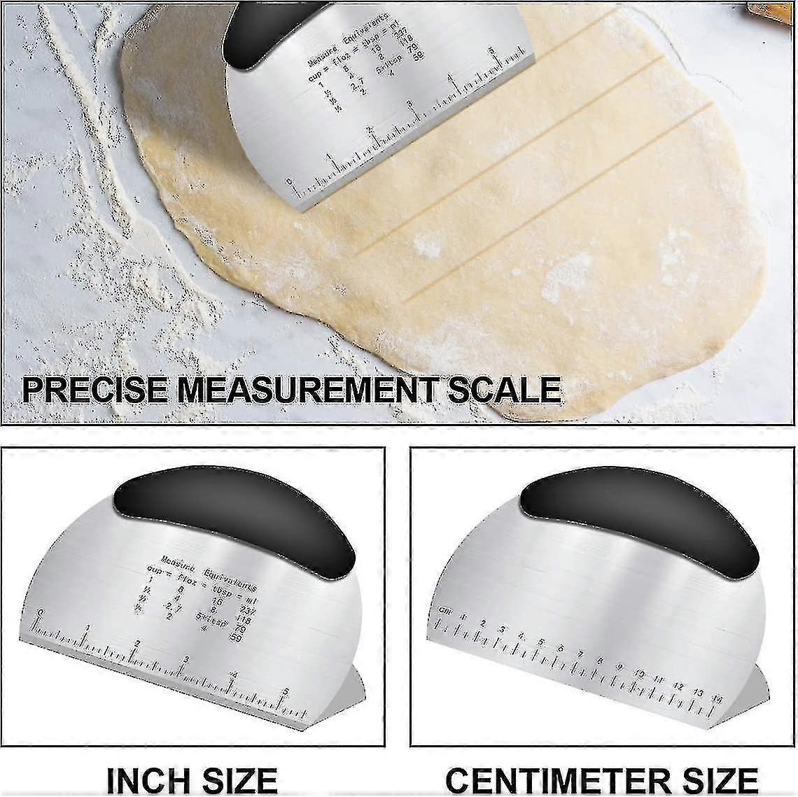 Dough Scraper, 3pcs Pastry Horn, Plastic Dough Cutter, Plastic And ...