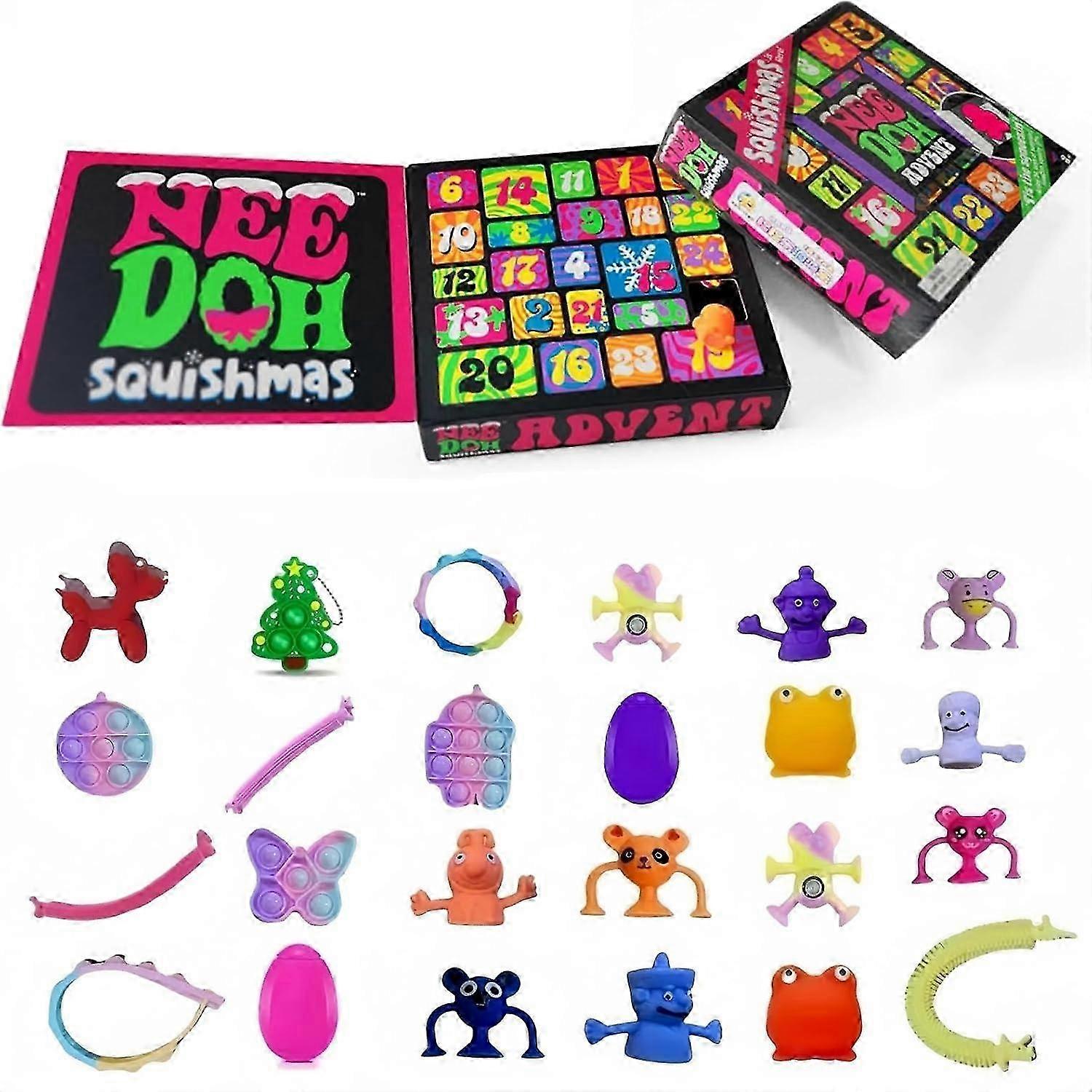 2026 2024 Nee Doh Squishmas Advent Calendar Christmas 24 Days Countdown ...