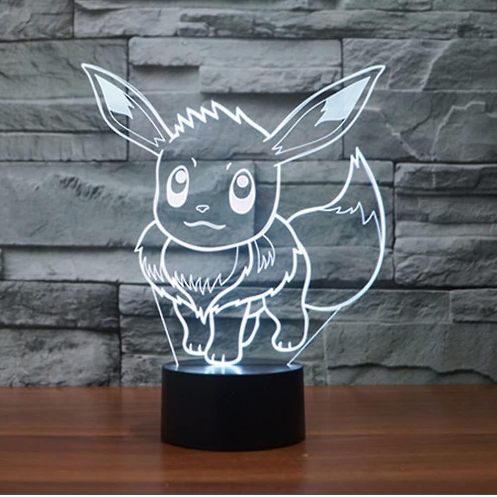 Ethan Allen Go Eevee 3d Night Light 7 Color Change Led Desk Lamp Touch ...
