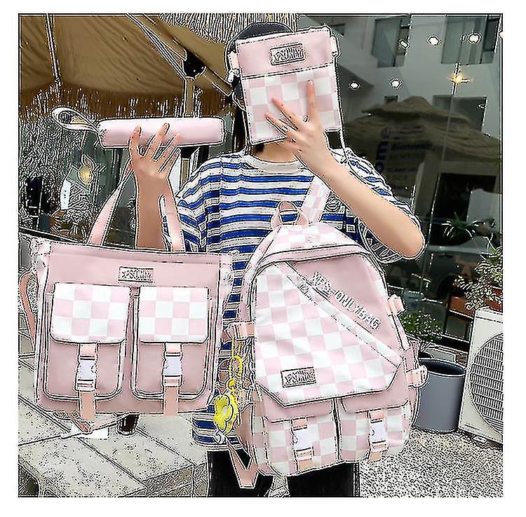 Best Shiyi Lotus Pink Backpack Set#dual Shoulder Bag + Tuition Bag ...