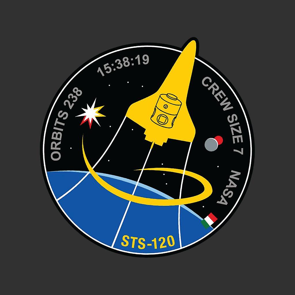 NASA STS 120 Shuttle Mission Imagery Patch Kid's T-Shirt | Fruugo US