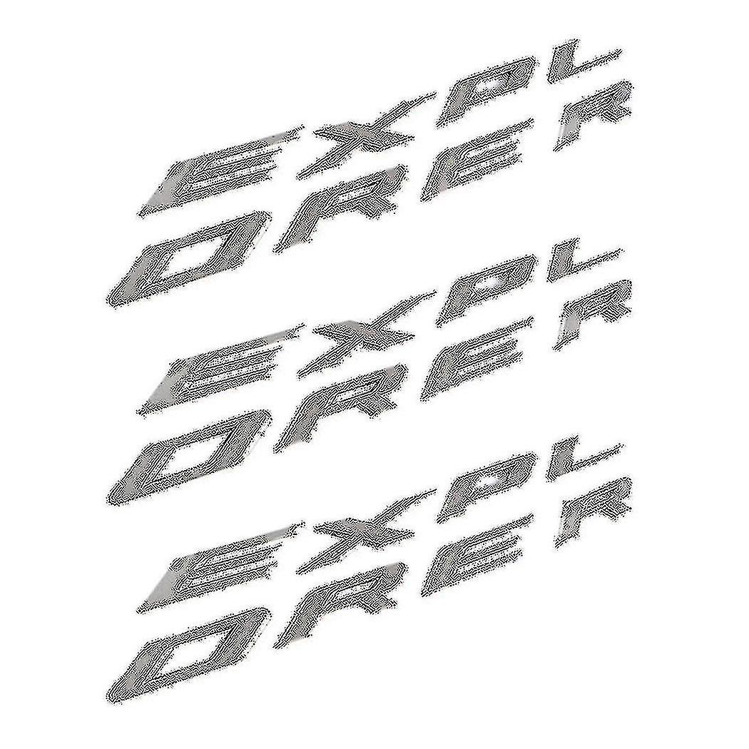 24x Explorer Car Emblem Front Hood Emblem 3d Letters Explorer Sticker ...