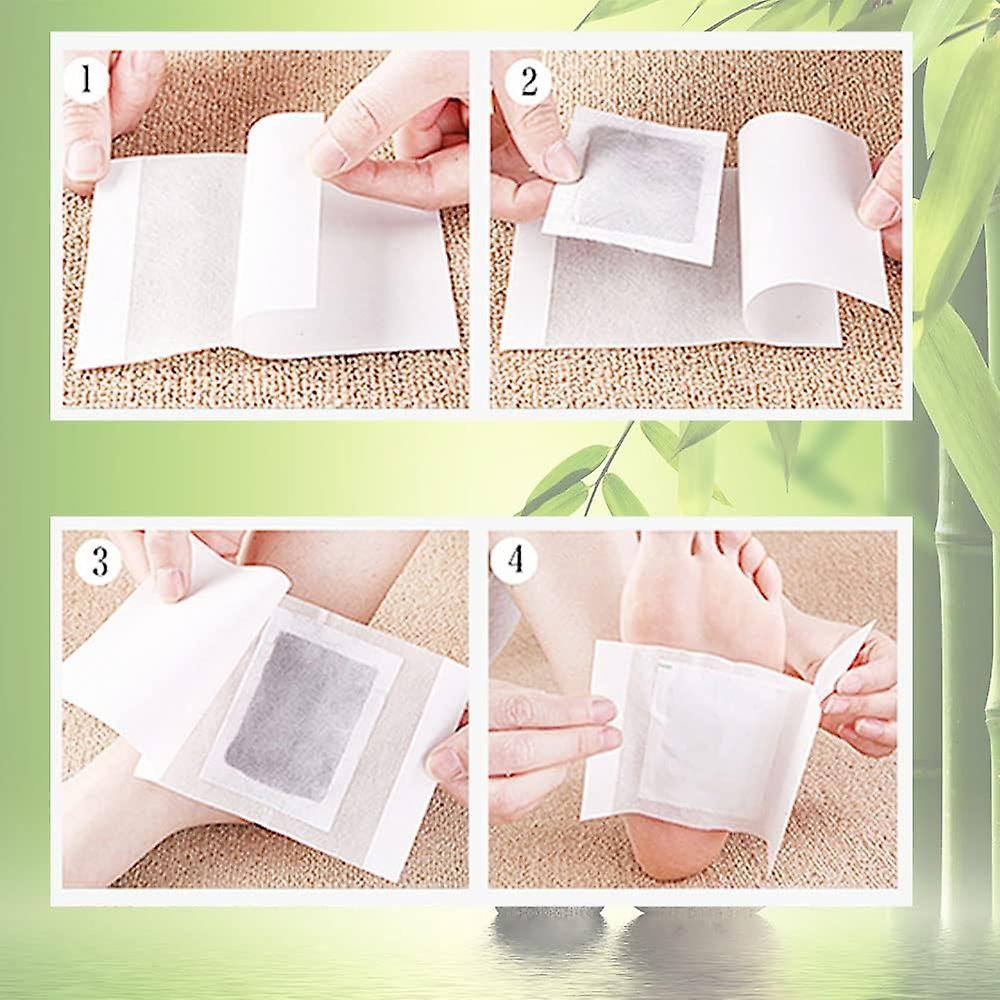 Lymphatic Drainage Ginger Foot Pads 50 Pads Ginger Oil Foot Patches ...