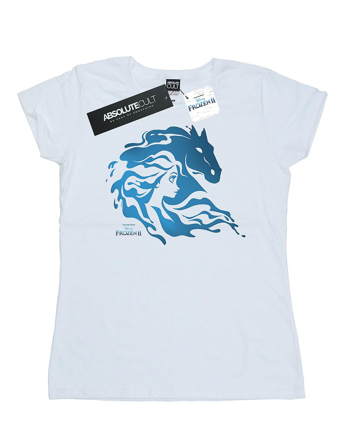 Disney Women's Frozen 2 Nokk Silhouette T-Shirt | Fruugo UK