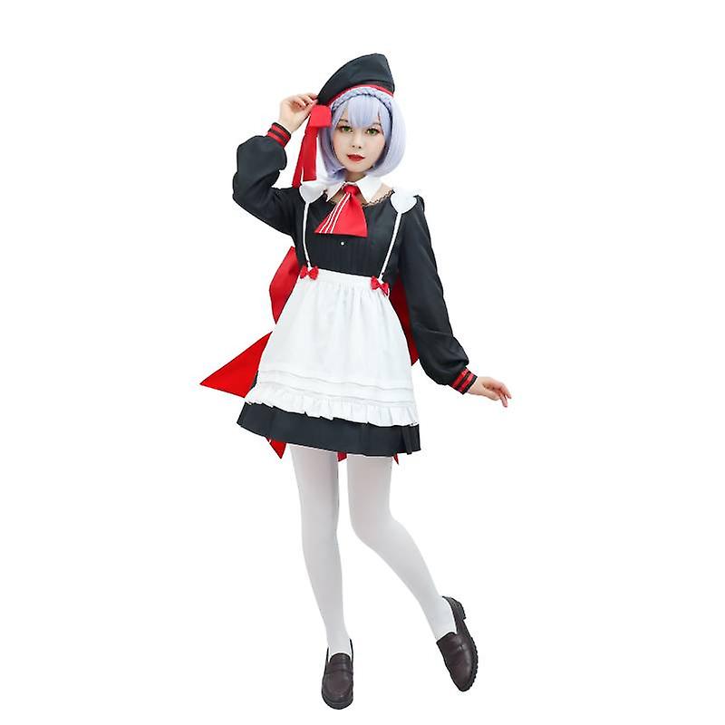 DAZCOS Genshin Impact Noelle Cosplay Kostüm Halloween US-Größe Lolita ...