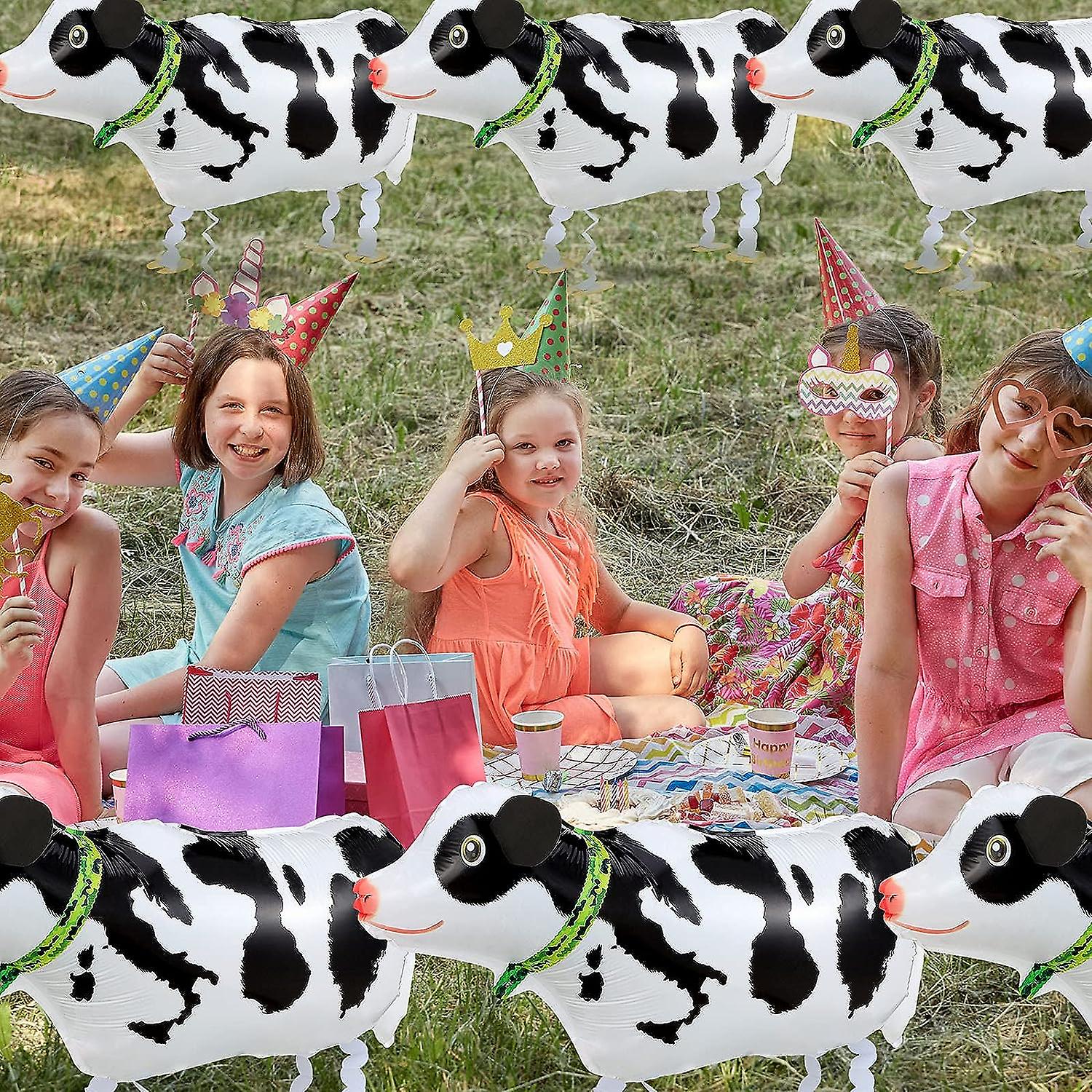 6 Pieces Walking Animal Balloons Foil Animal Air Walkers Pet Balloons ...