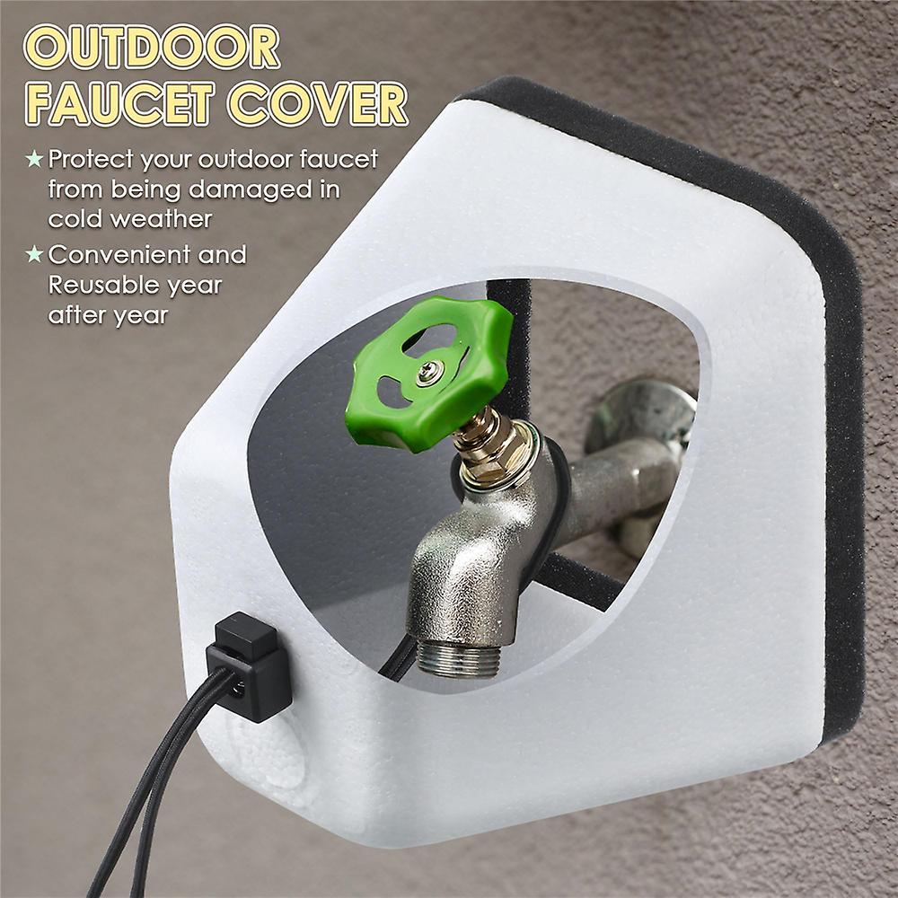 Outdoor Foam Faucet Cover For Winter, Anti Freeze Proof Outdoor Faucet Cover,prevent Winter ...
