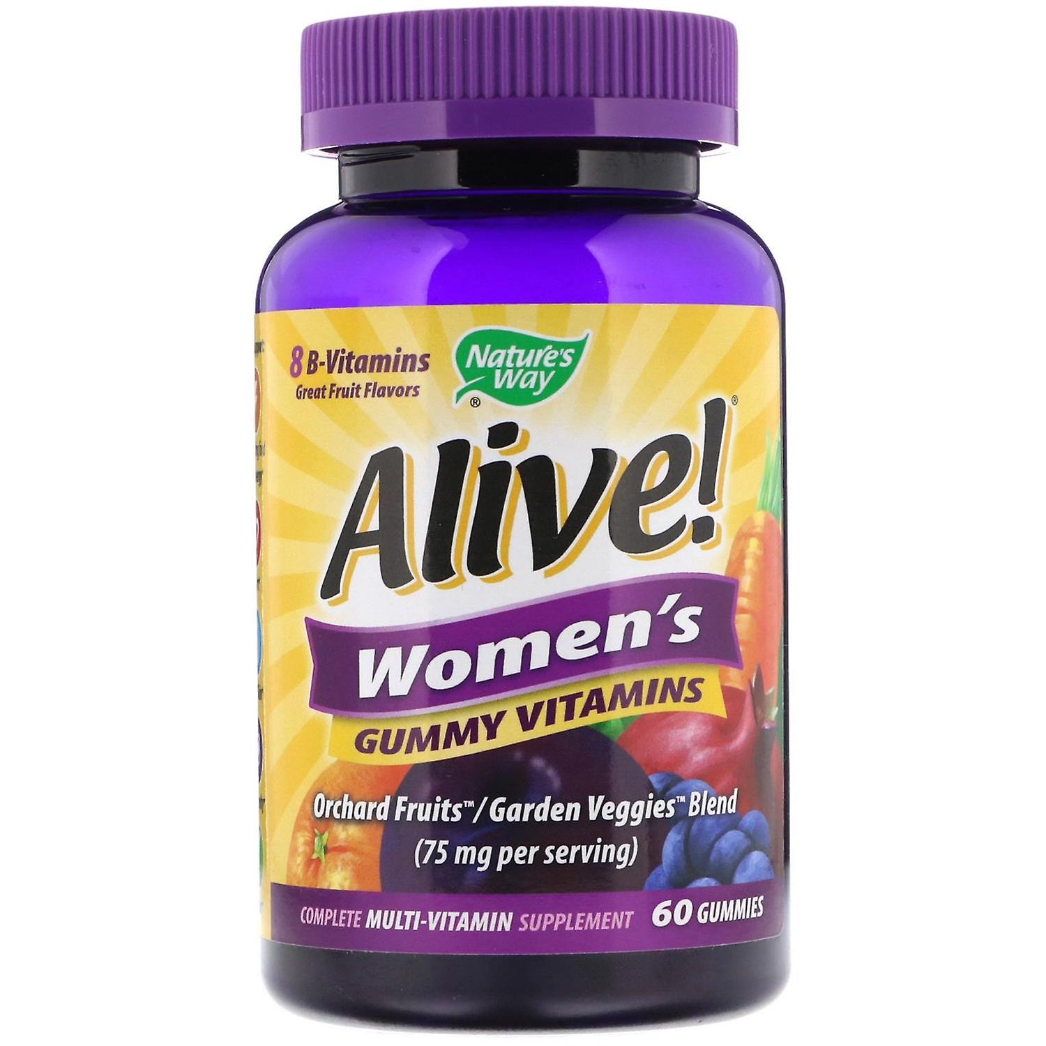 Nature's Way, Alive! Women's Gummy Vitamins, Great Fruit Flavors, 60 ...