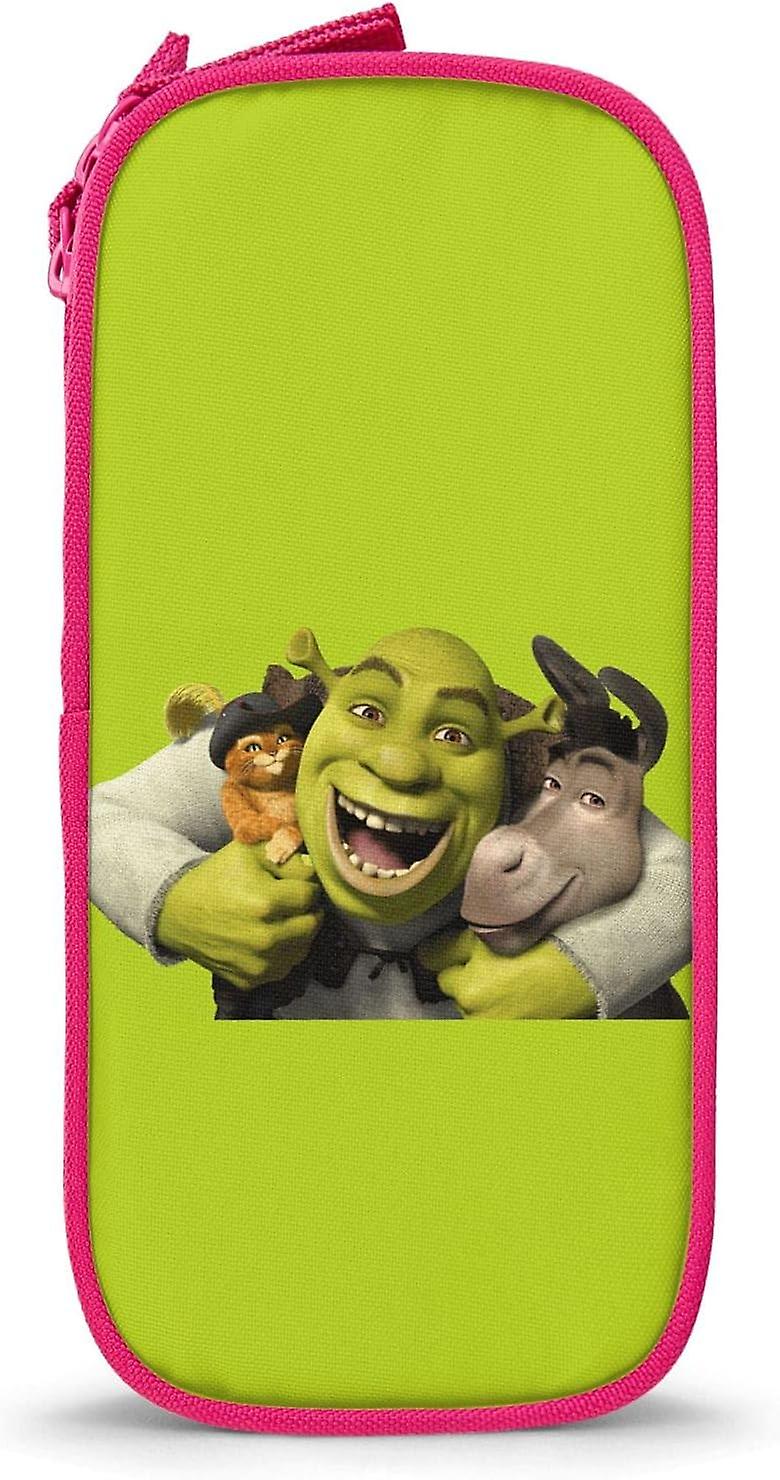 Shrek Anime Pencil Case Pen Marker Holder Pouch Box With Zipper-Pink ...