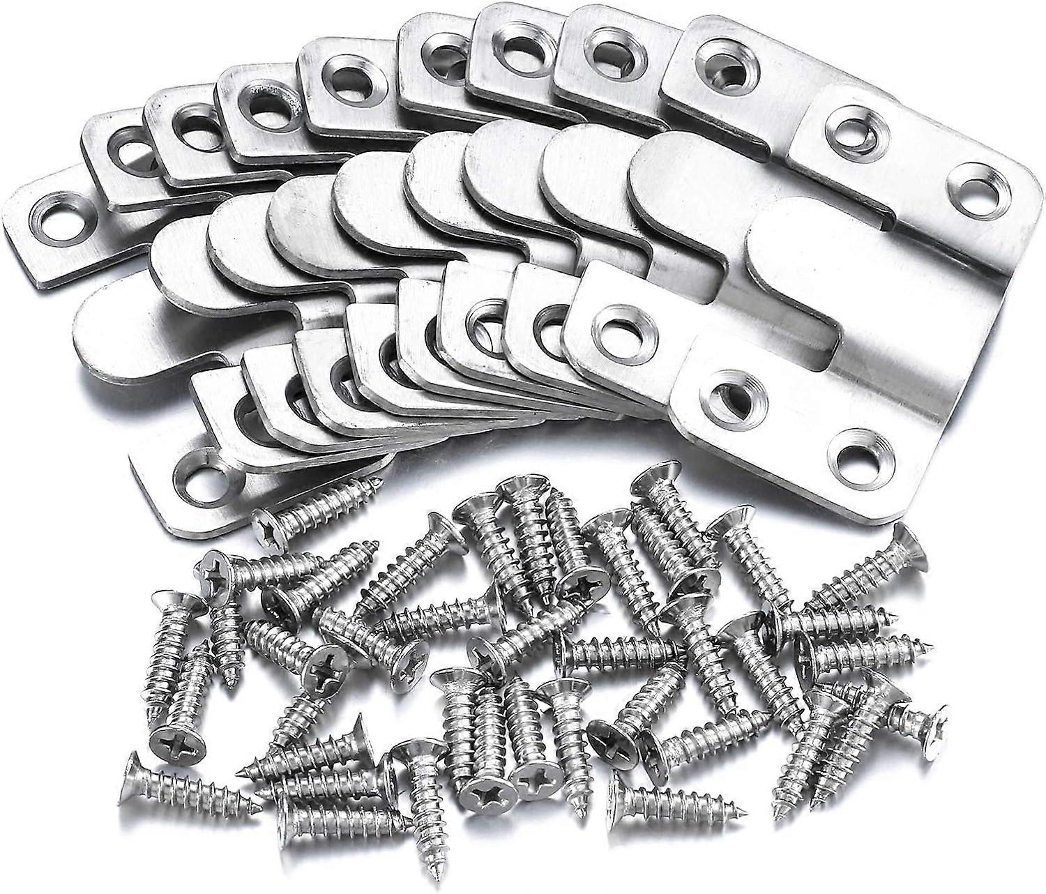 10 Pieces Concealed Flush Mount Bracket, Heavy Duty Interlocking ...