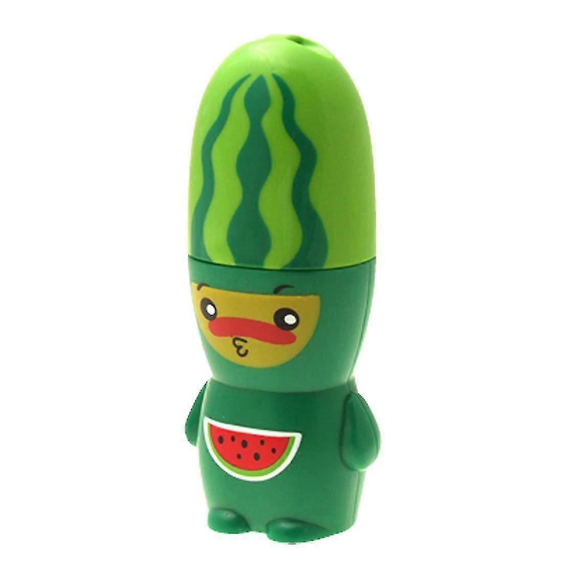 Portable Watermelon Pattern Battery Powered Mini Green Cooling Fan ...