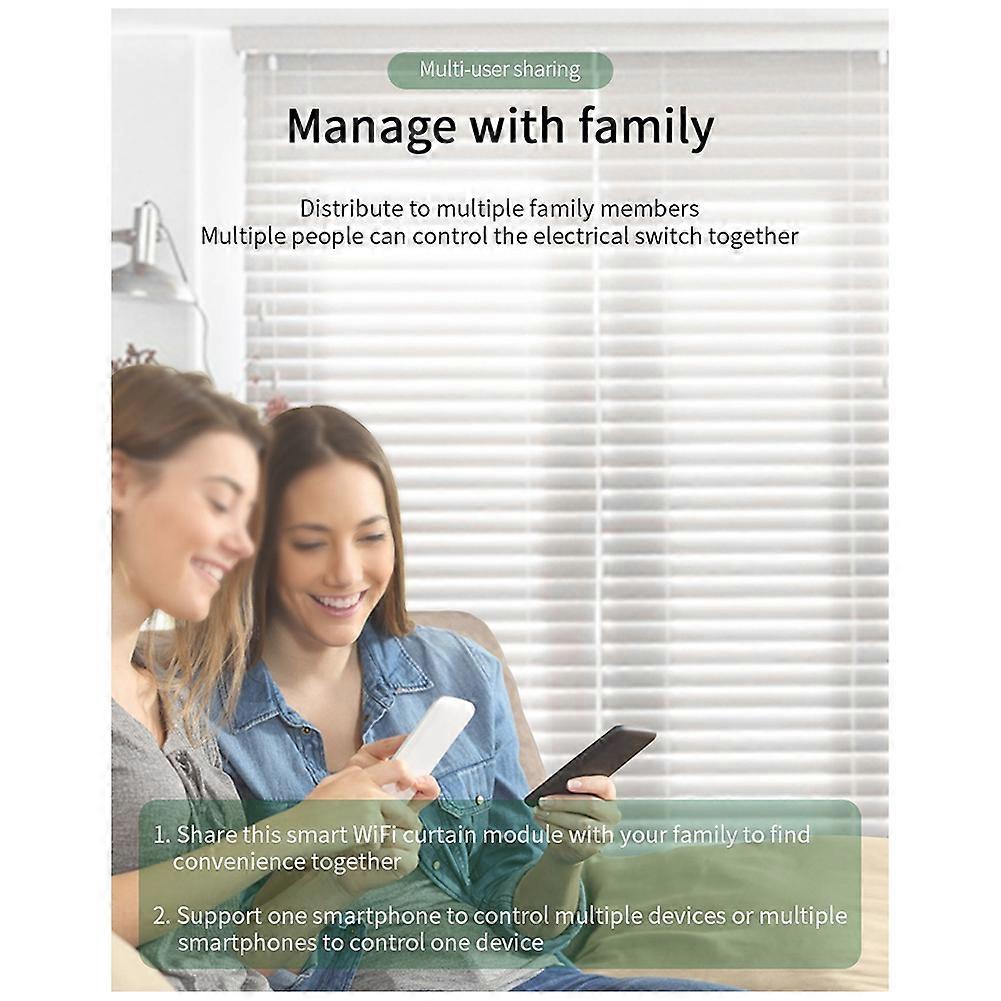 Tuya Smart Curtain Switch WiFi 433Mhz Roller Shutter Blinds Control ...