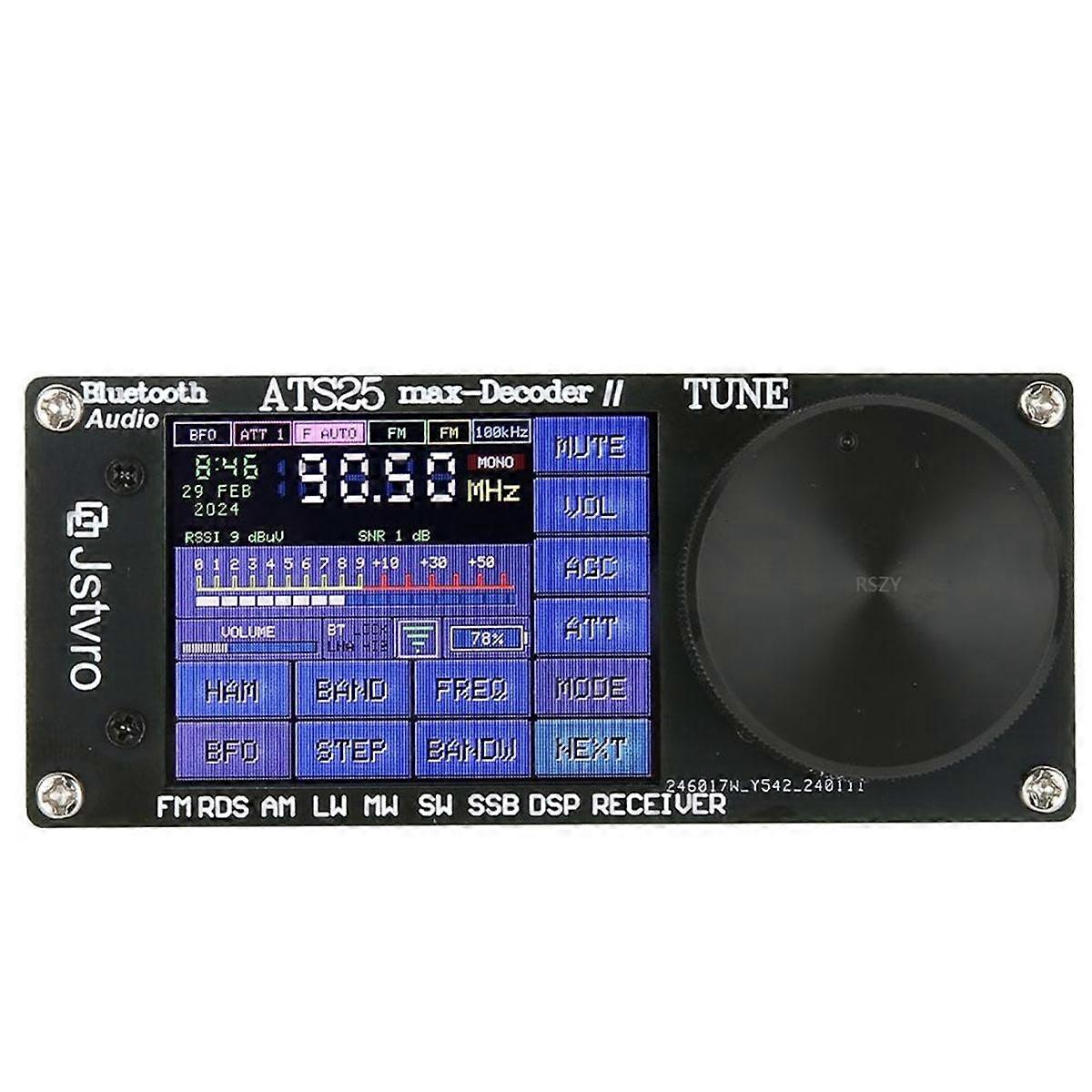 ATS25 Max Decoder Full Radio DSP FM LW MW SW SSB Receiver 2.4 Inch ...