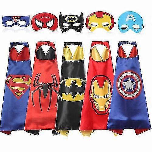 Carnival 2024Kids Boy Marvel Superhero Cosplay Superman Dc Cloak Cape ...