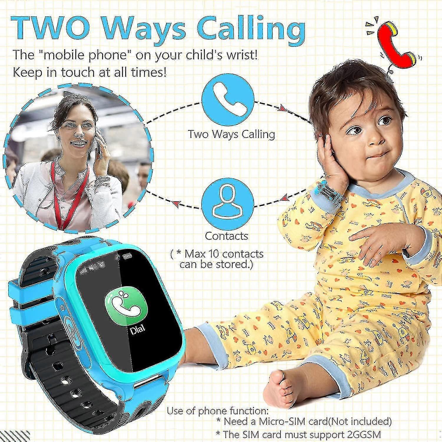 Kids Smart Watches For Girls Boys, Kids Smartwatch With Call 14 Games ...