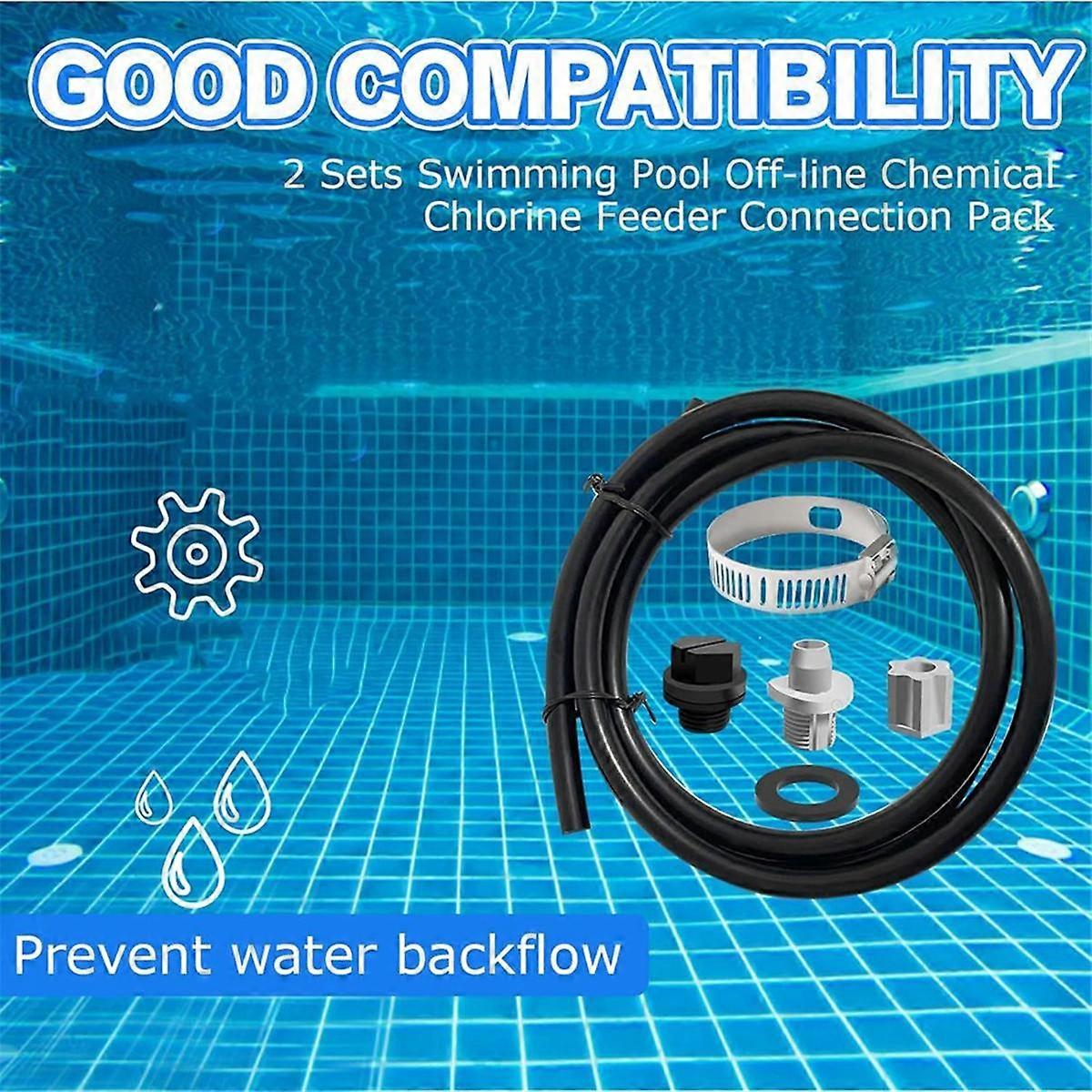 Swimming Pool Offline Chlor Feeder Connection Pack CLX220GA Pool Filter ...