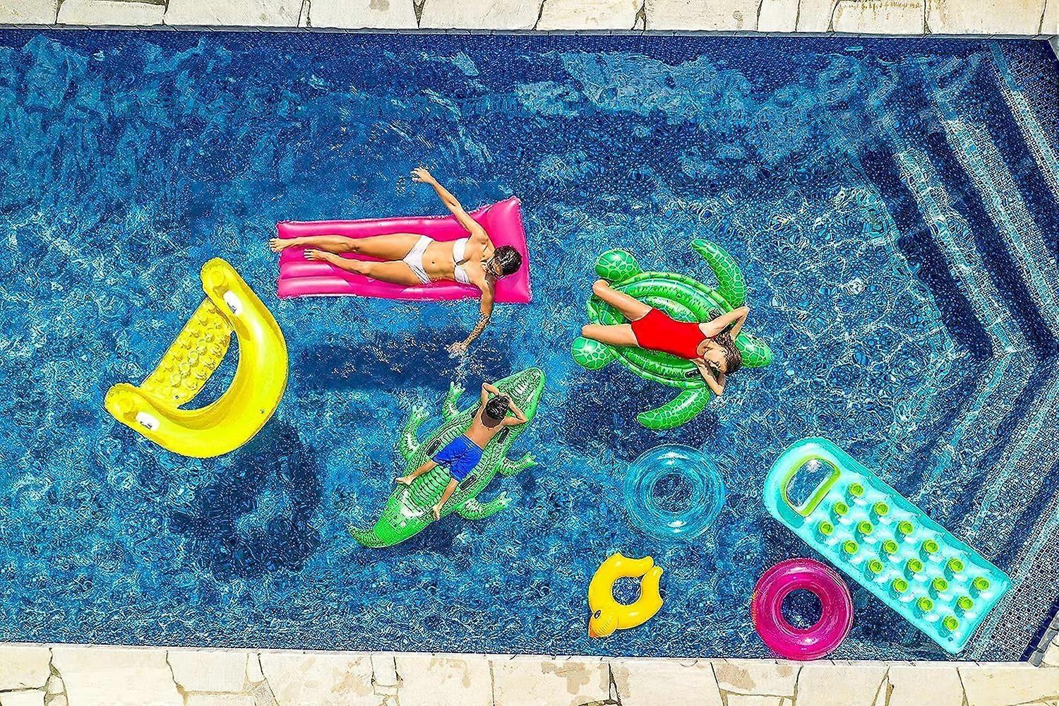 Big Crocodile Ride Water Inflatable Float Bed Ride Float Row Swimming ...