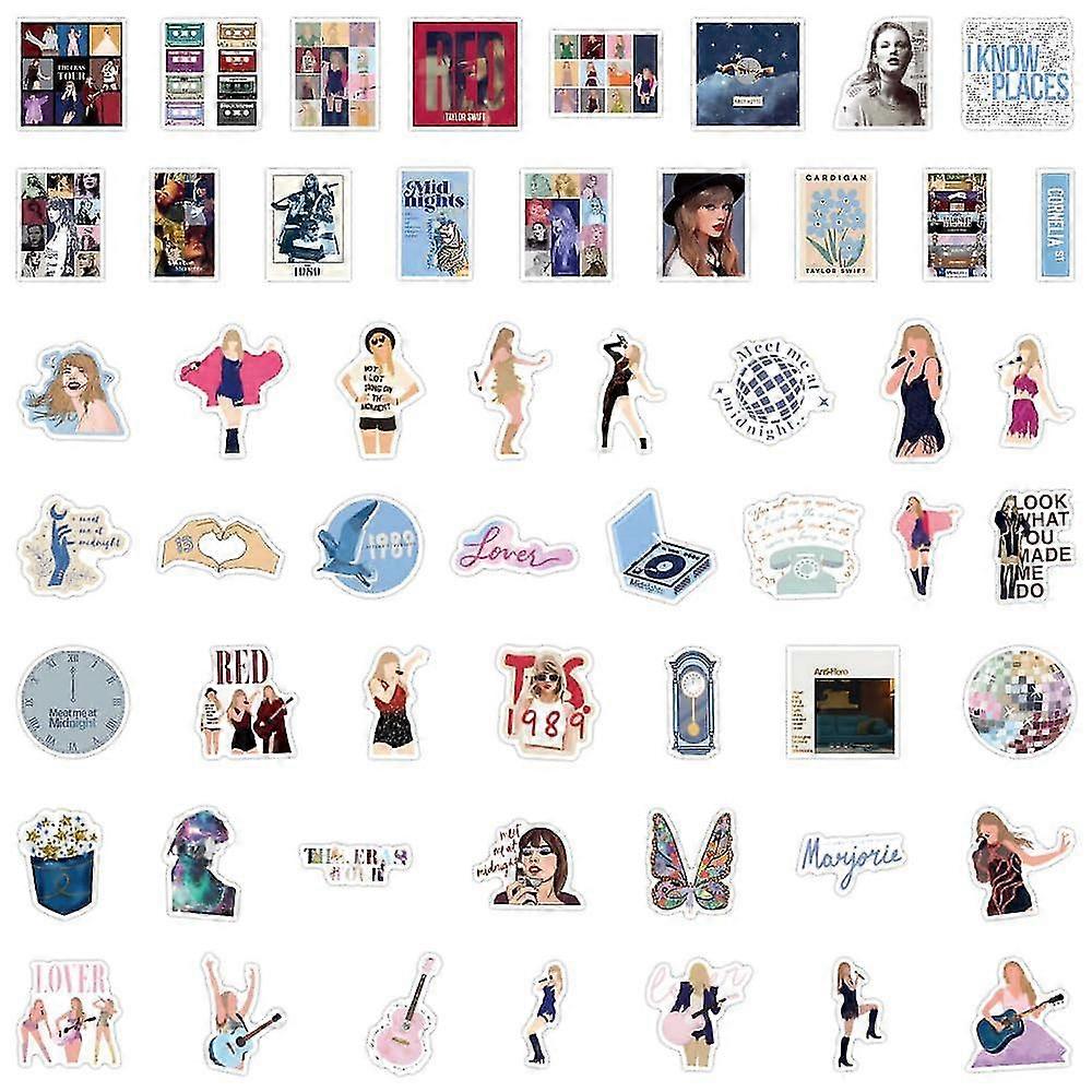 100 Pack Taylor Swift Stickers Pvc Waterproof Decal For Laptop Water ...