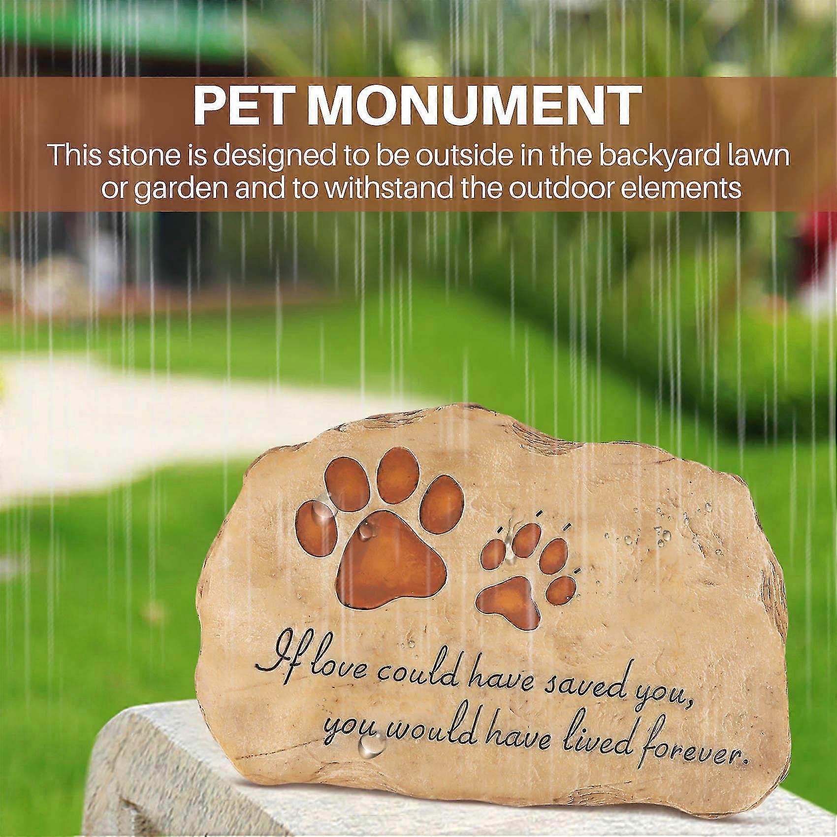 Pet Memorial Stone For Dog Or Garden Stone For Loved Pet Pet Grave ...