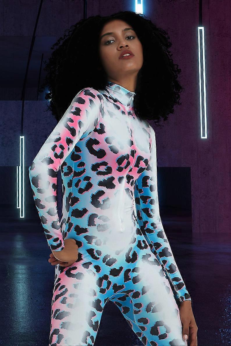 Cheetah Bodysuit Women, Music Festival Costume, Rave Catsuit, Animal ...