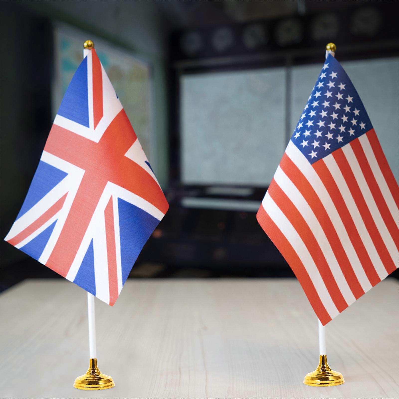 24 PCS Decorative Flags Flag Pole Holder 2 Angle Flagpole Holders Flag ...