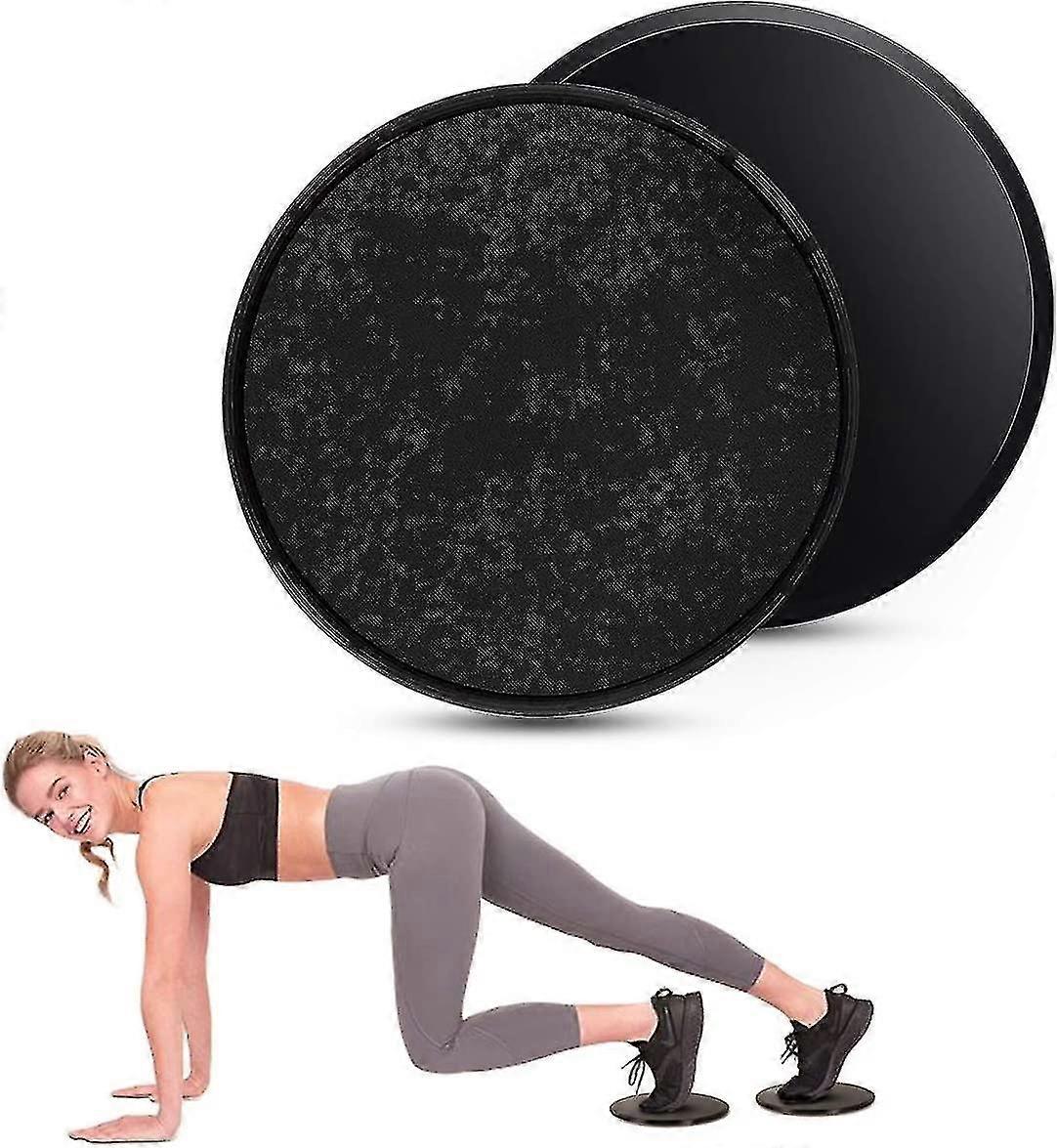 2er Set Fitness Training Core Sliders Gym Core Gliding Disc Bodengleiter Gleitscheiben ...